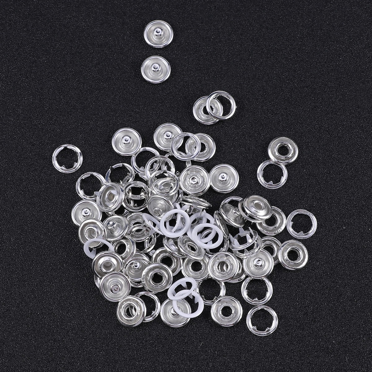 GETAJGHSD Sew On Snap Button For Clothes 20 Sets Prong Style Fastening ...