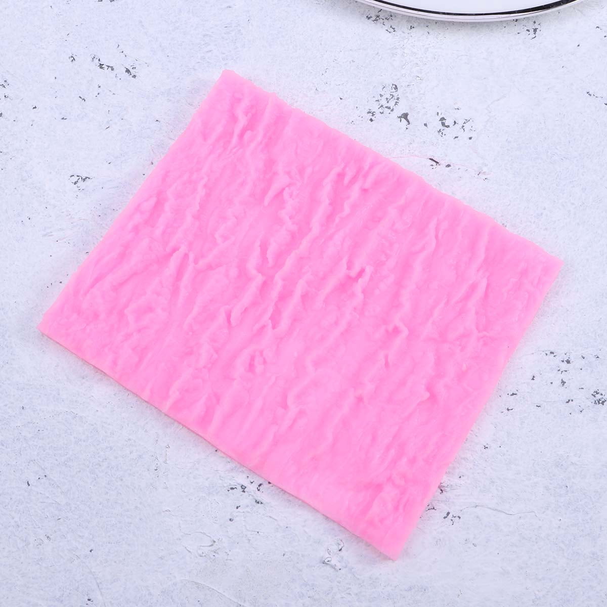 GETAJGHSD Silicone Tree Bark Cake Mold Pink Non Stick for DIY Baking ...