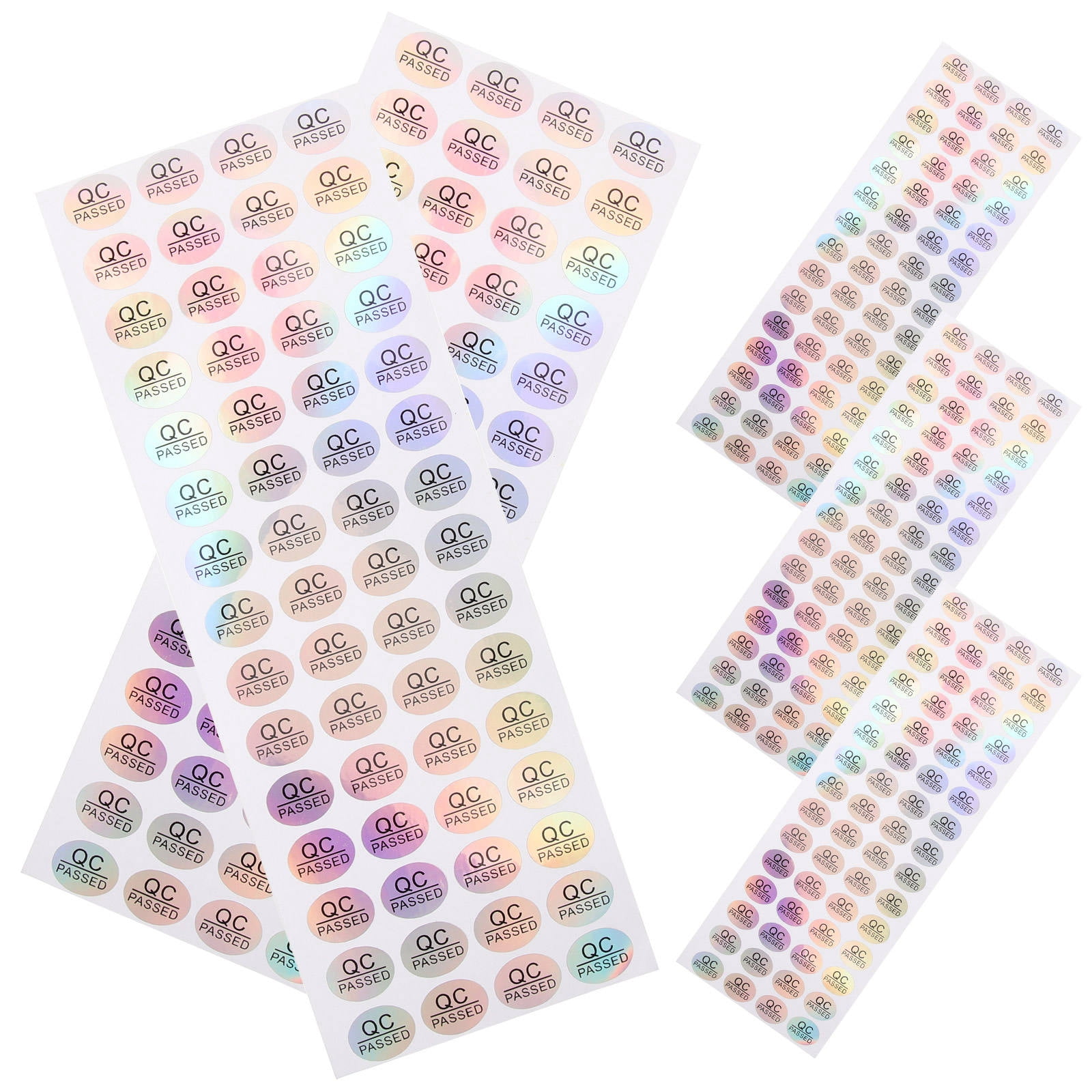 GETAJGHSD Multi Color Warehouse Tested Stickers Adhesive Qc Passed ...