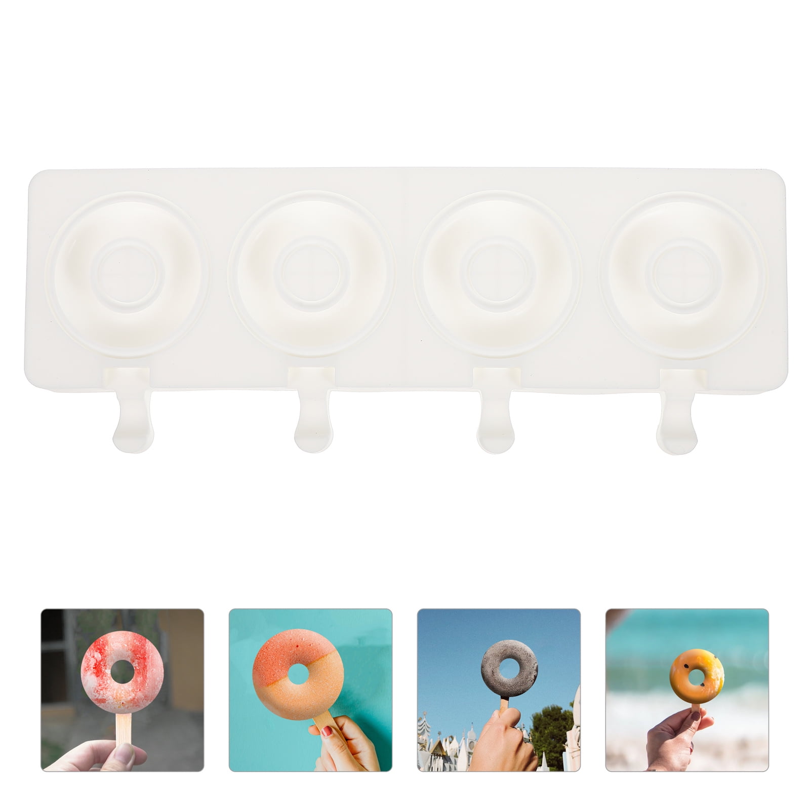 GETAJGHSD Yogurt Melt Mold 1Pack Donut Shaped Popsicles For Diy Ice ...