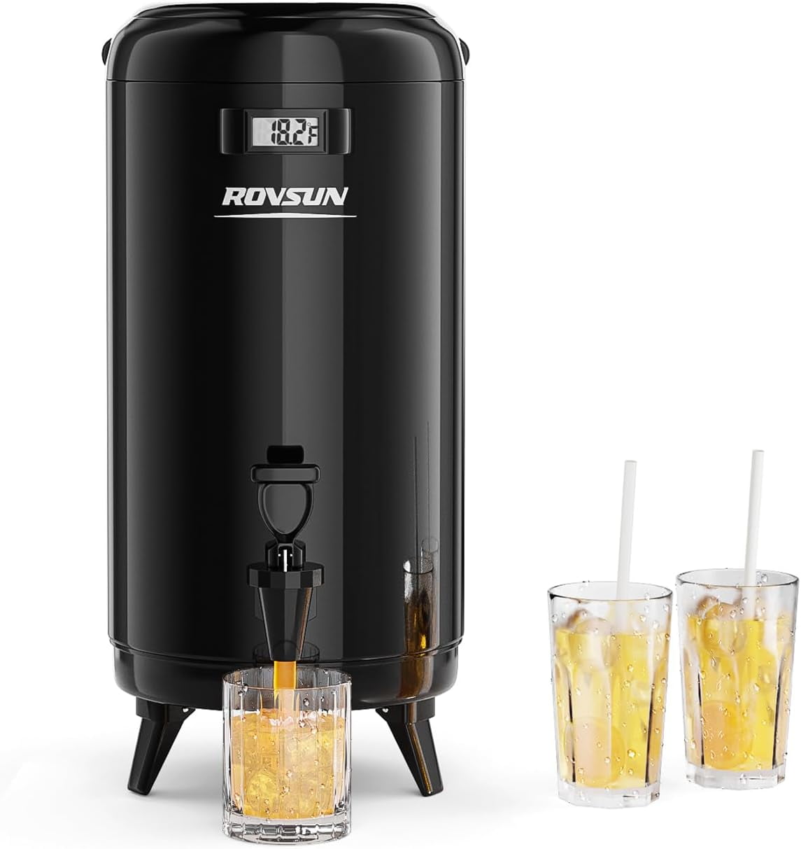 GETHFS 3.2 Gallon Insulated Beverage Dispenser, Stainless Steel Hot ...