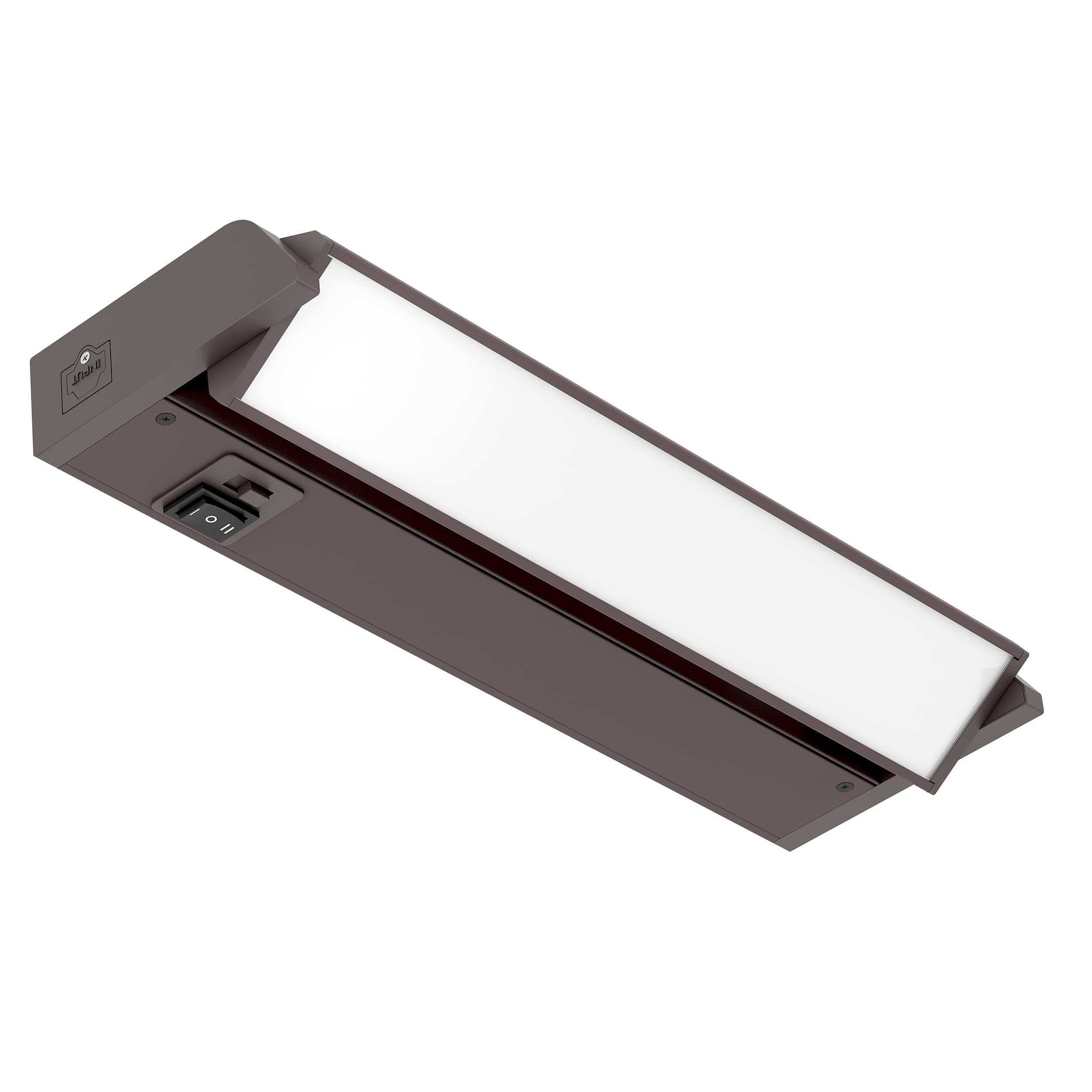 Inlight 12-inch Swivel LED Under Cabinet Lights, Glass Lens, Selectable ...