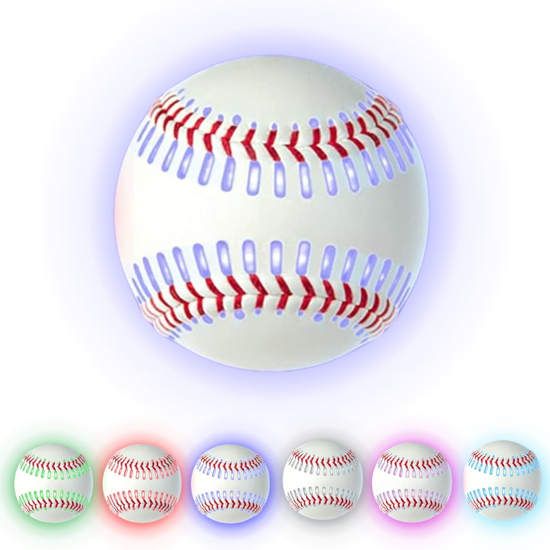 GETORIUM Light Up Baseball: Glow in The Dark with 6 Changing Colors ...