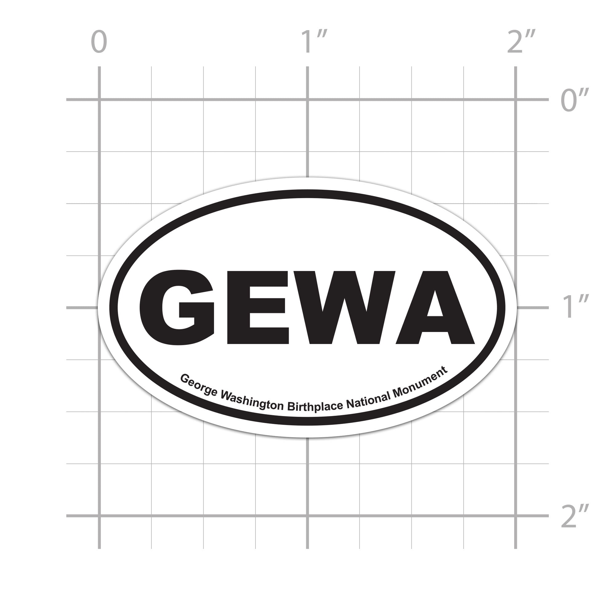 GEWA George Washington Birthplace National Monument Sticker for water ...