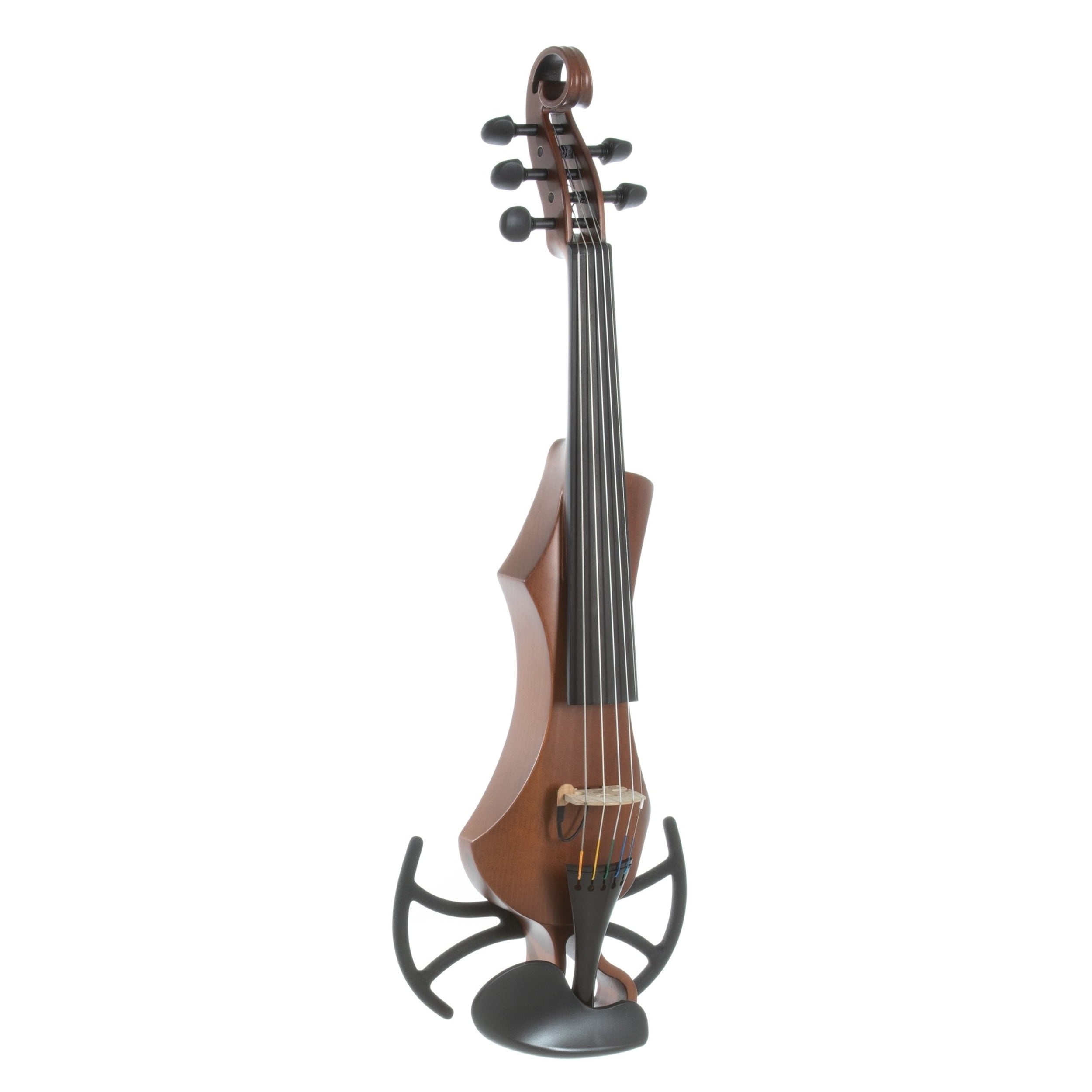 GEWA Novita 3.0 Electric 5-Strings Violin, Golden Brown, With Universal Shoulder Rest Adapter ...