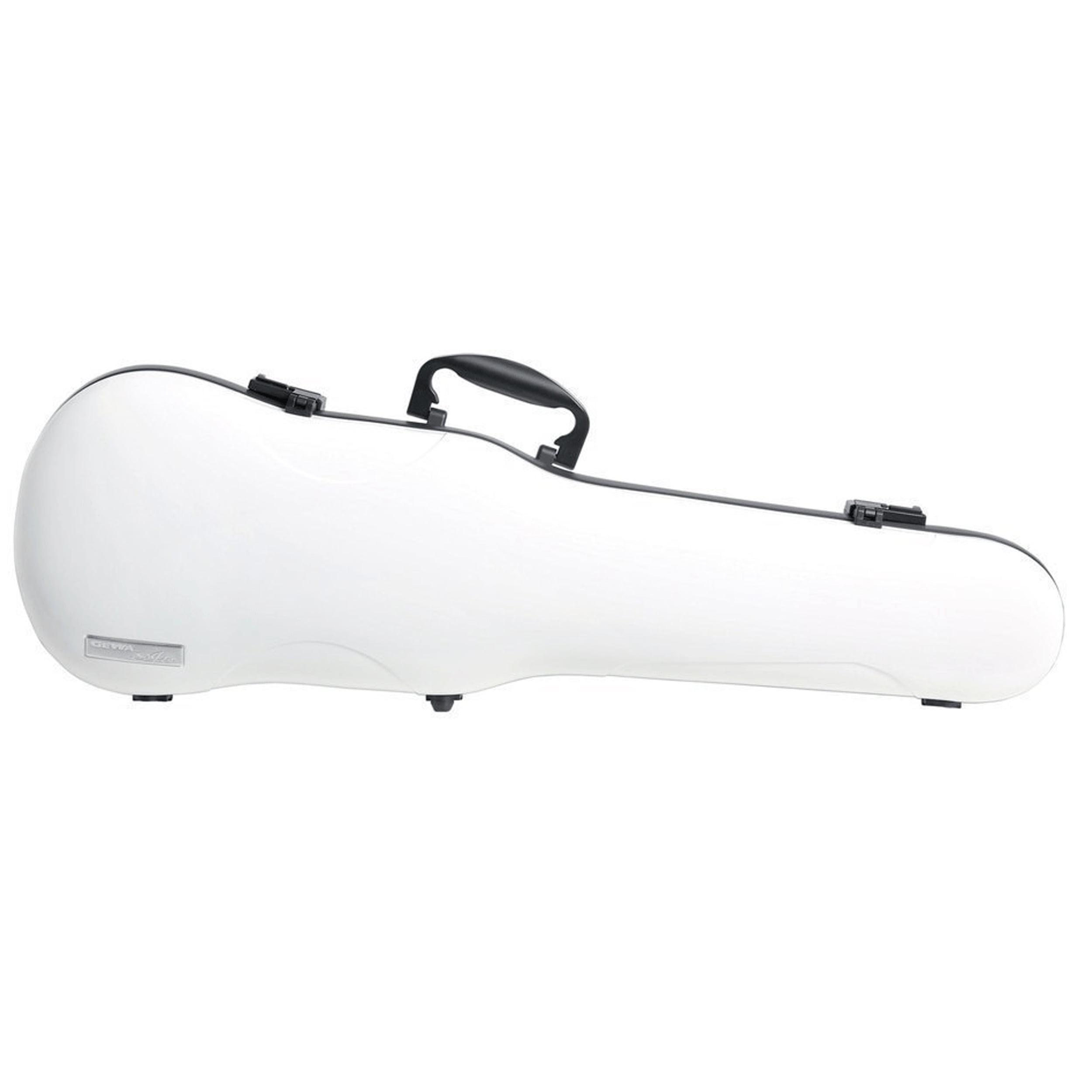 GEWA Violin Case, Air 1.7, Shaped, 4/4, White/Black, High Gloss, w ...
