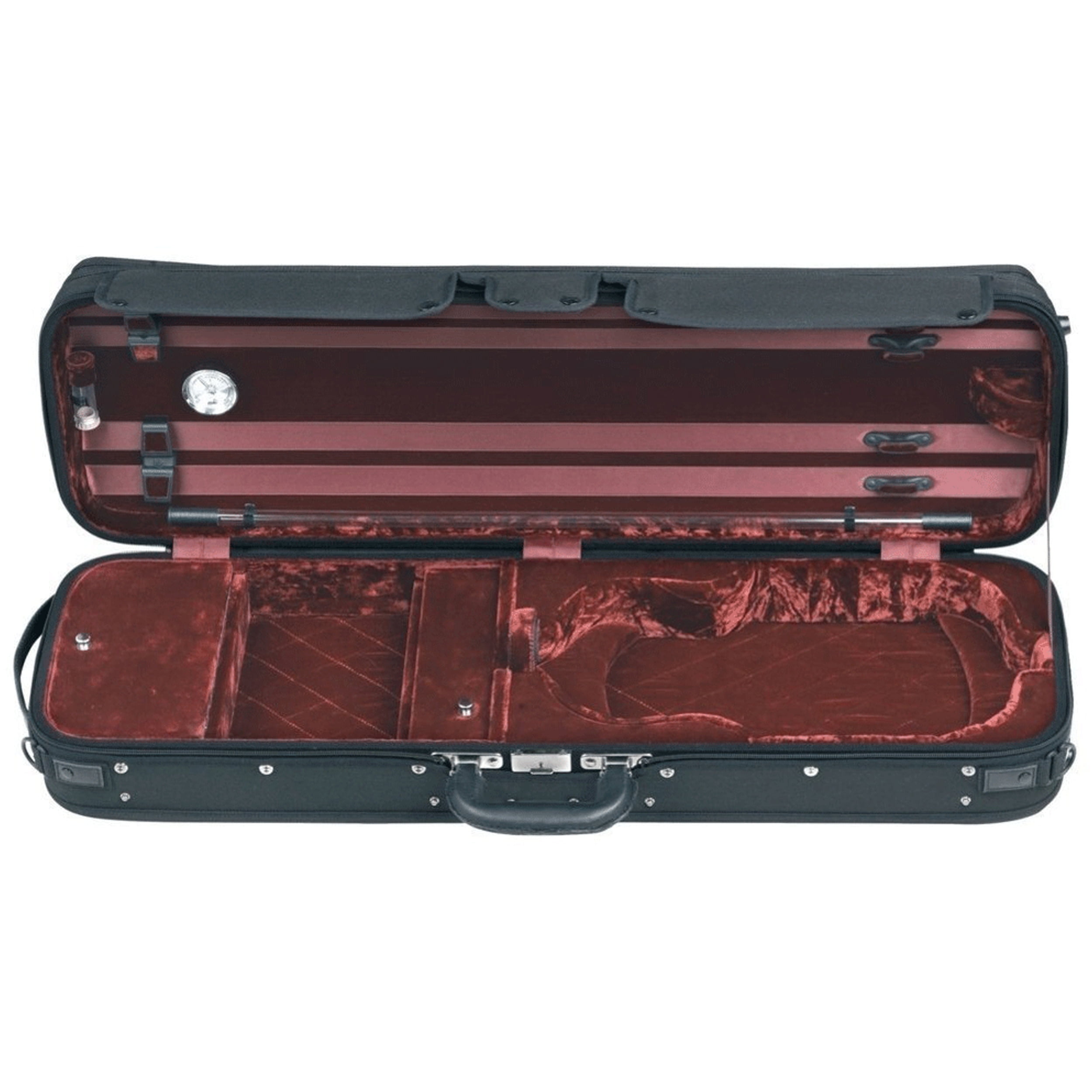 GEWA Atlanta 4/4 Oblong Violin Case Black/Diamond-Pattern Red - Walmart.com
