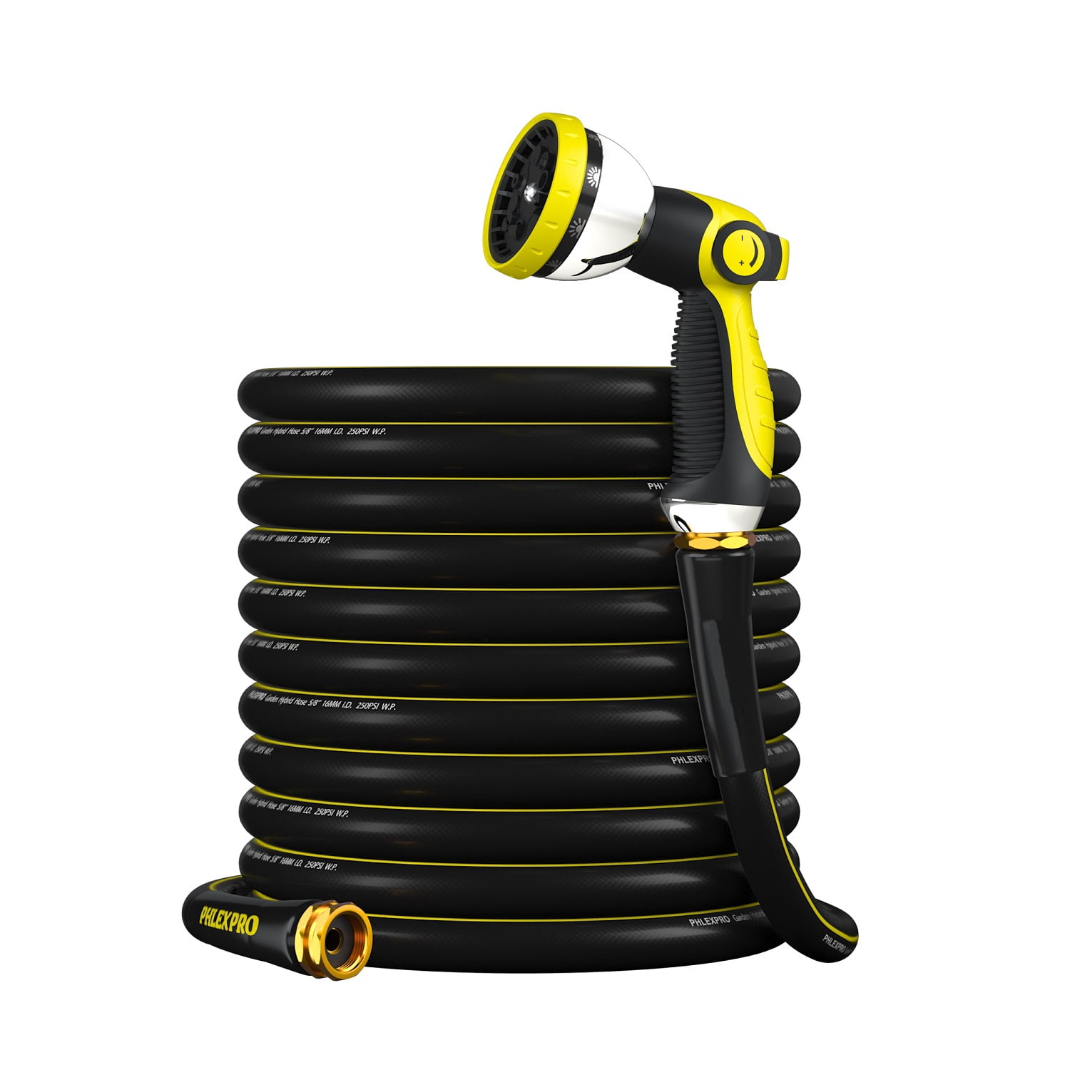 GEWNA 200 ft. Garden Hose - Burst Proof Rubber 3 - Layer Water Hose ...
