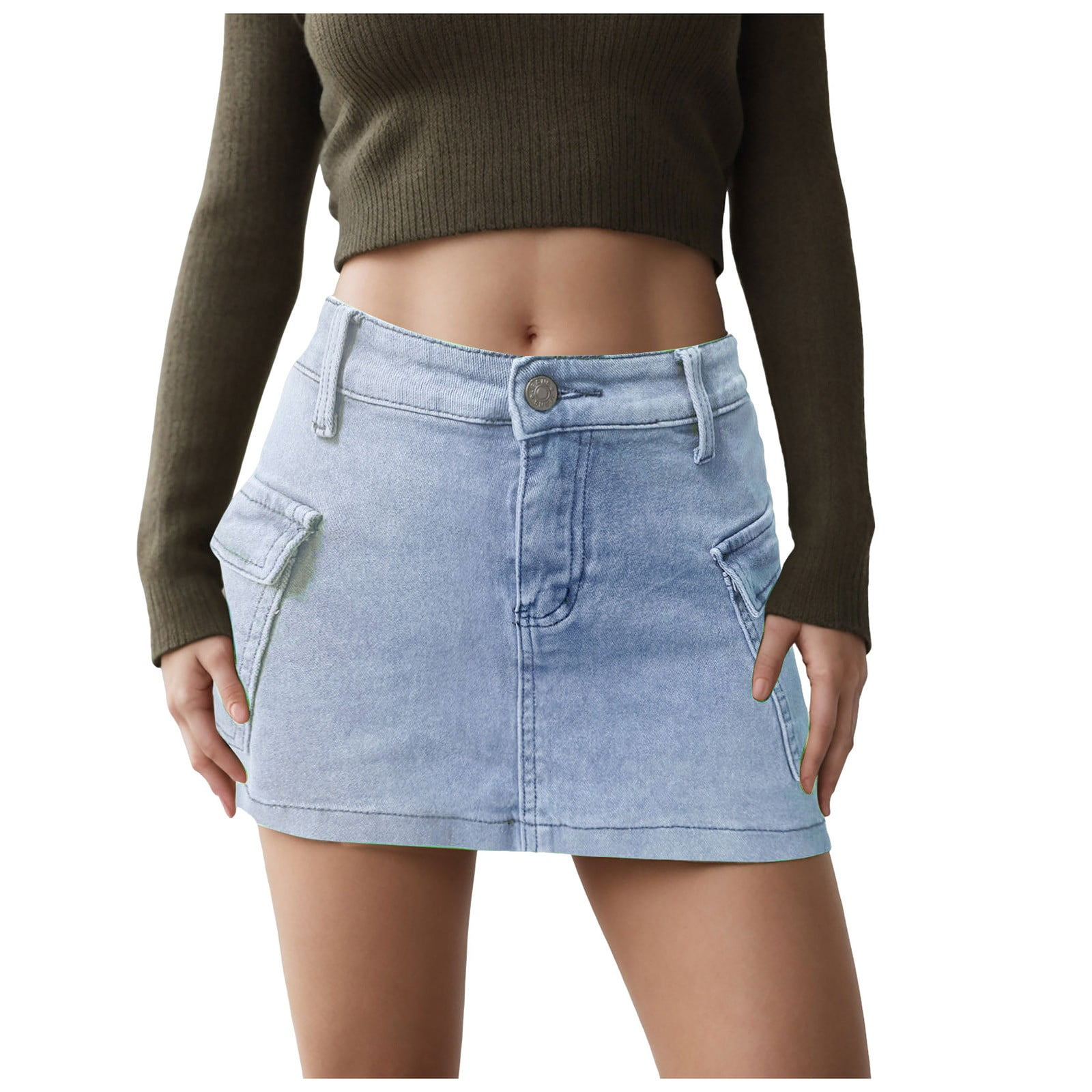 GEWSEY 2025 Cargo Shorts for Women Casual Summer Skorts Skirts High ...