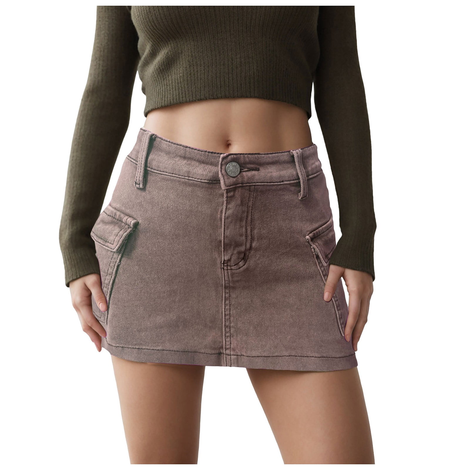 GEWSEY 2025 Cargo Shorts for Women Casual Summer Skorts Skirts High ...