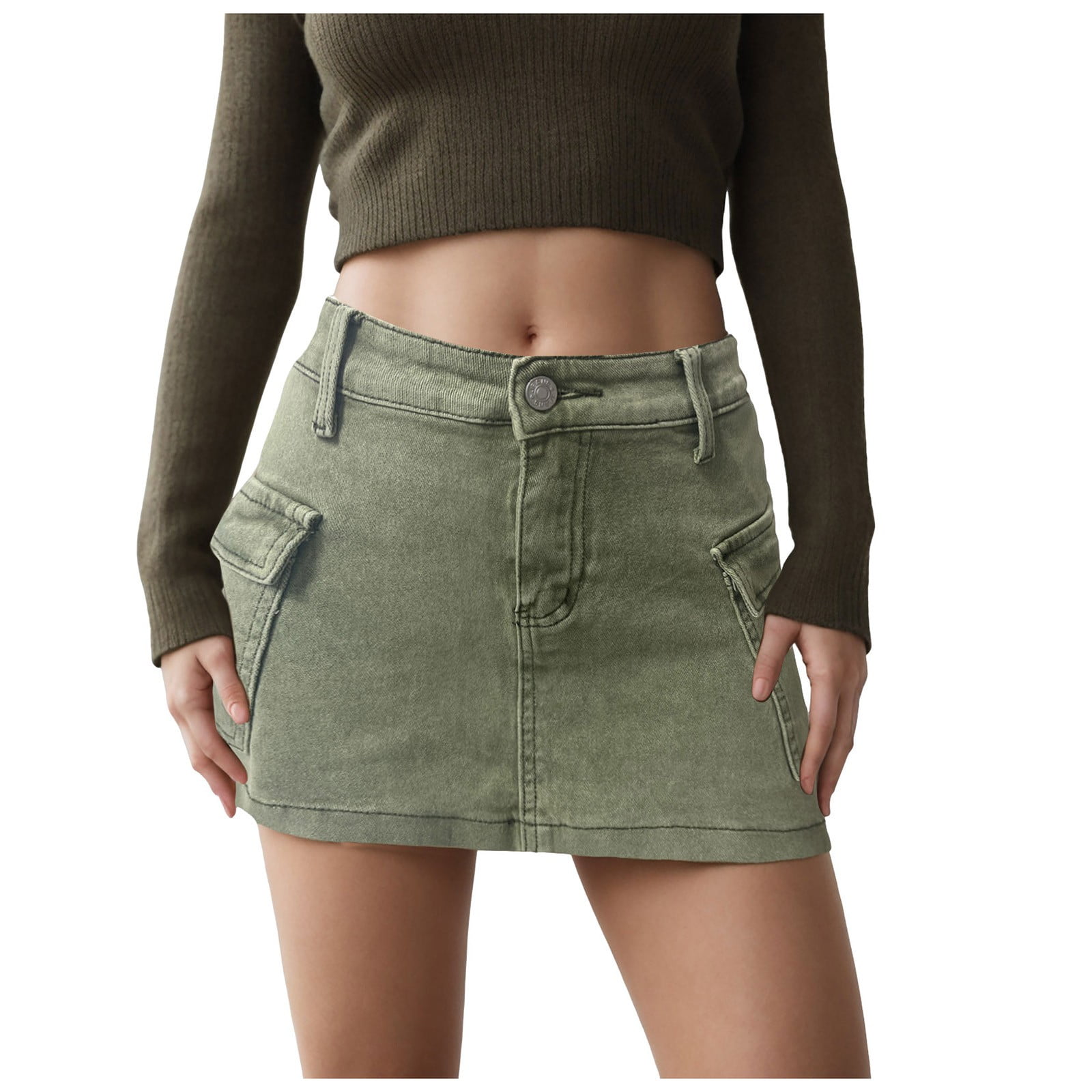 GEWSEY 2025 Cargo Shorts for Women Casual Summer Skorts Skirts High ...