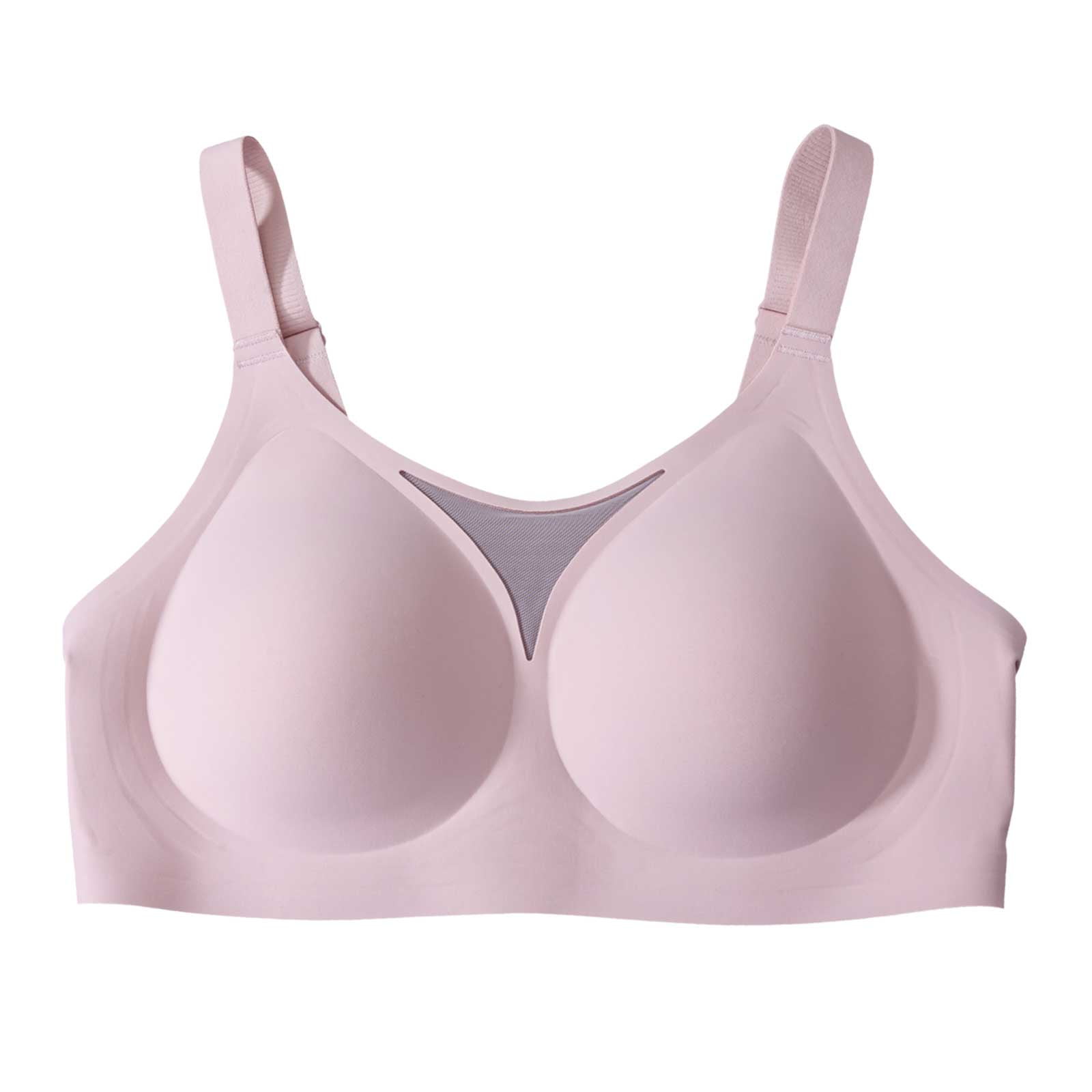 GEWSEY Bra That Feel Like Nothing Pink Bralette Push Up Bralette Mesh ...