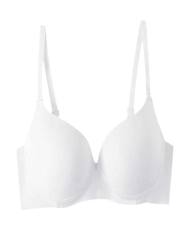 GEWSEY Comfortable Seamless Full Coverage Bra for Women Wireless Bras ...