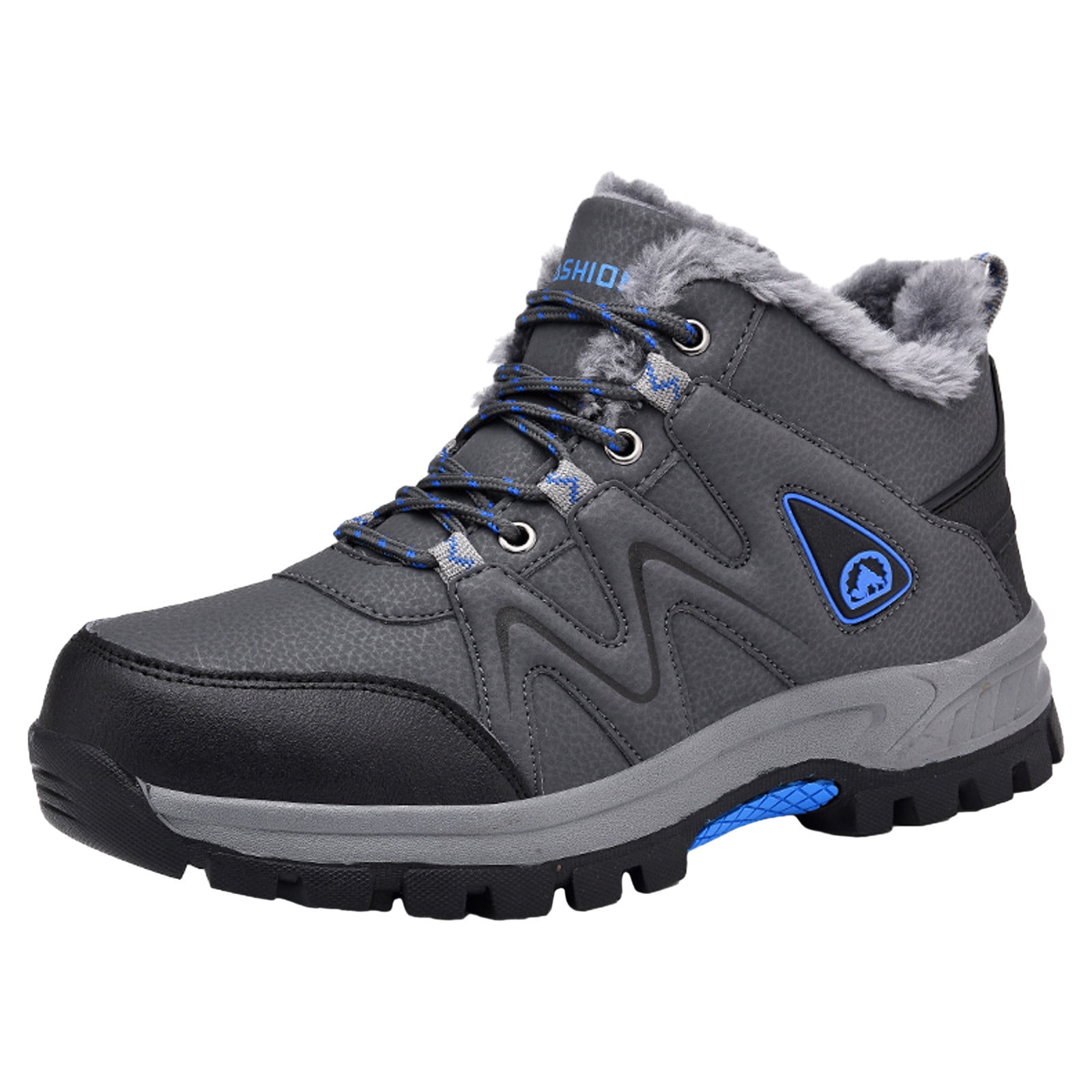 GEWSEY Men Boots Men's Mid Height Steel Toe Waterproof Work Boots ...