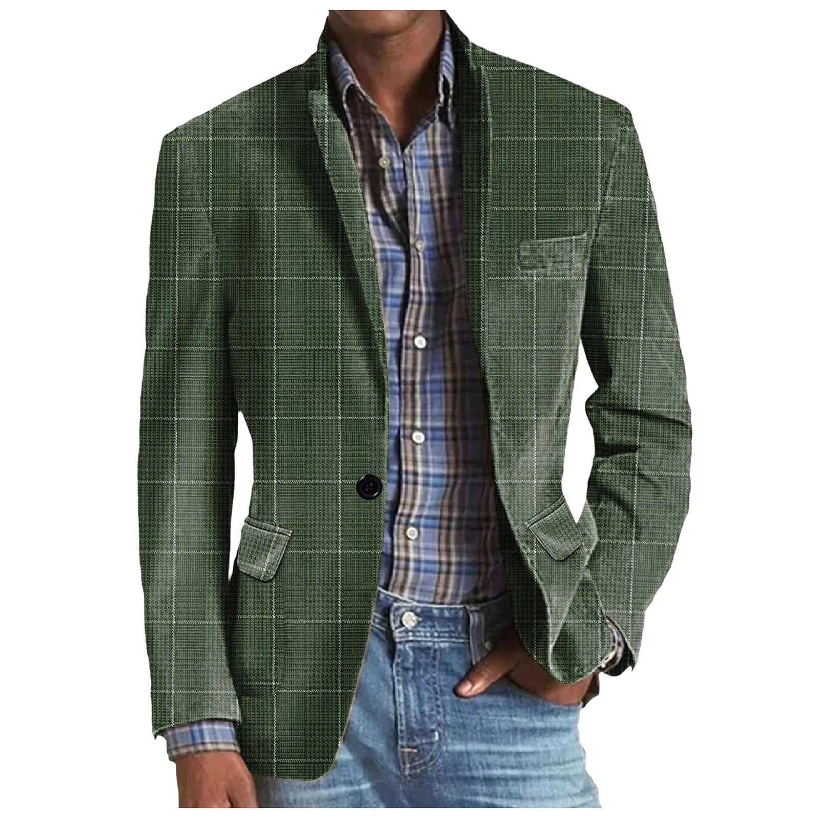 GEWSEY Mens Blazers And Sport Coats Men's Blazer Stretch Classic Fit ...