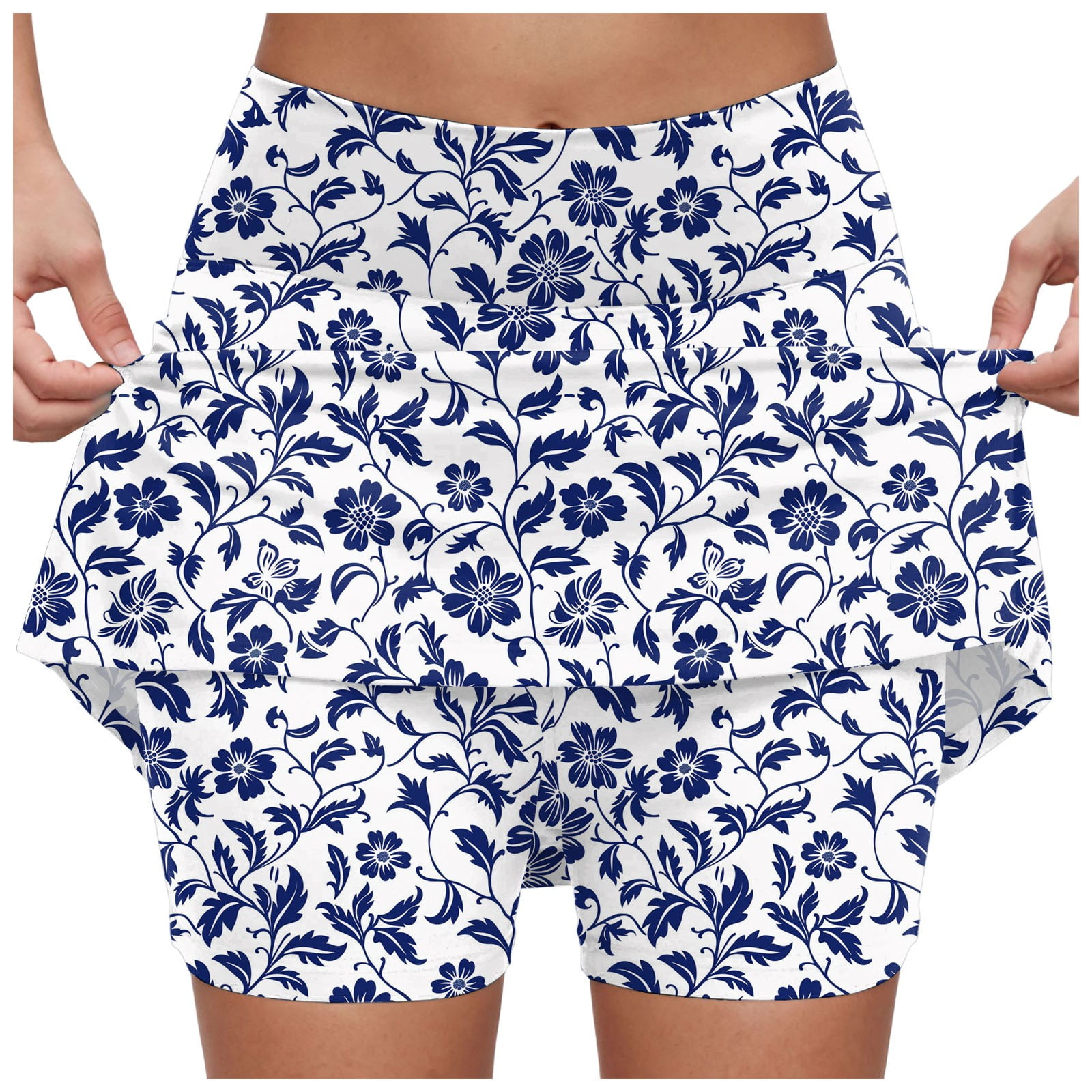 GEWSEY Versatile Skorts for Woman Plus Size Skort for Curvy Women ...