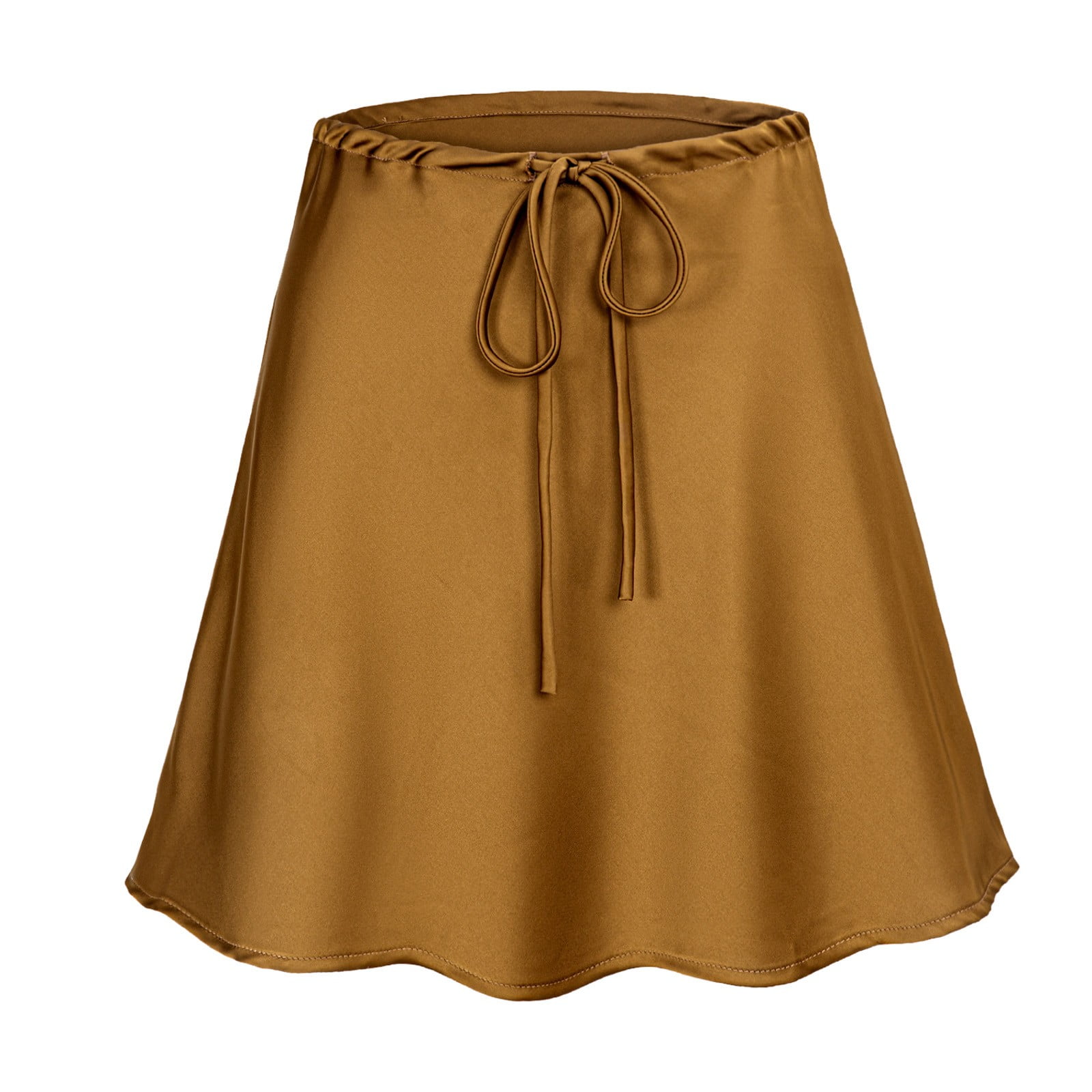 GEWSEY Women's 20'' Knee Length Skorts Skirts High Waisted Drawstring ...