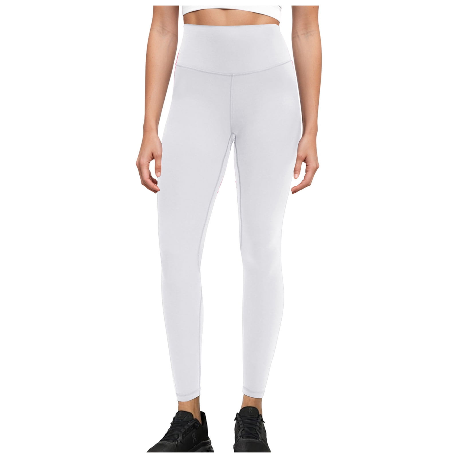 GEWSEY Women's Easy High Rise Contender Deluxe Legging (White, XS ...