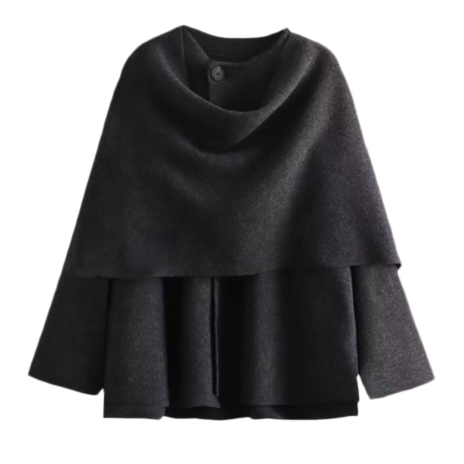 GEWSEY Women's Oversized Scarf Jacket Shawl Wraps Knit Long Sleeve ...