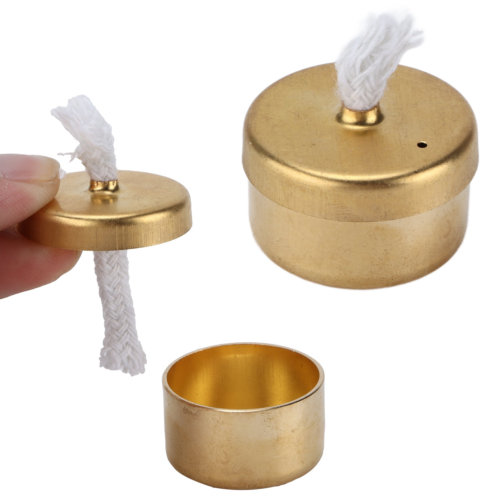 GEWUSH 2.7X1.6cm Mini Copper Burning Light Stirling Engine Engine Model Ethanol Burner Lamp Tea ...