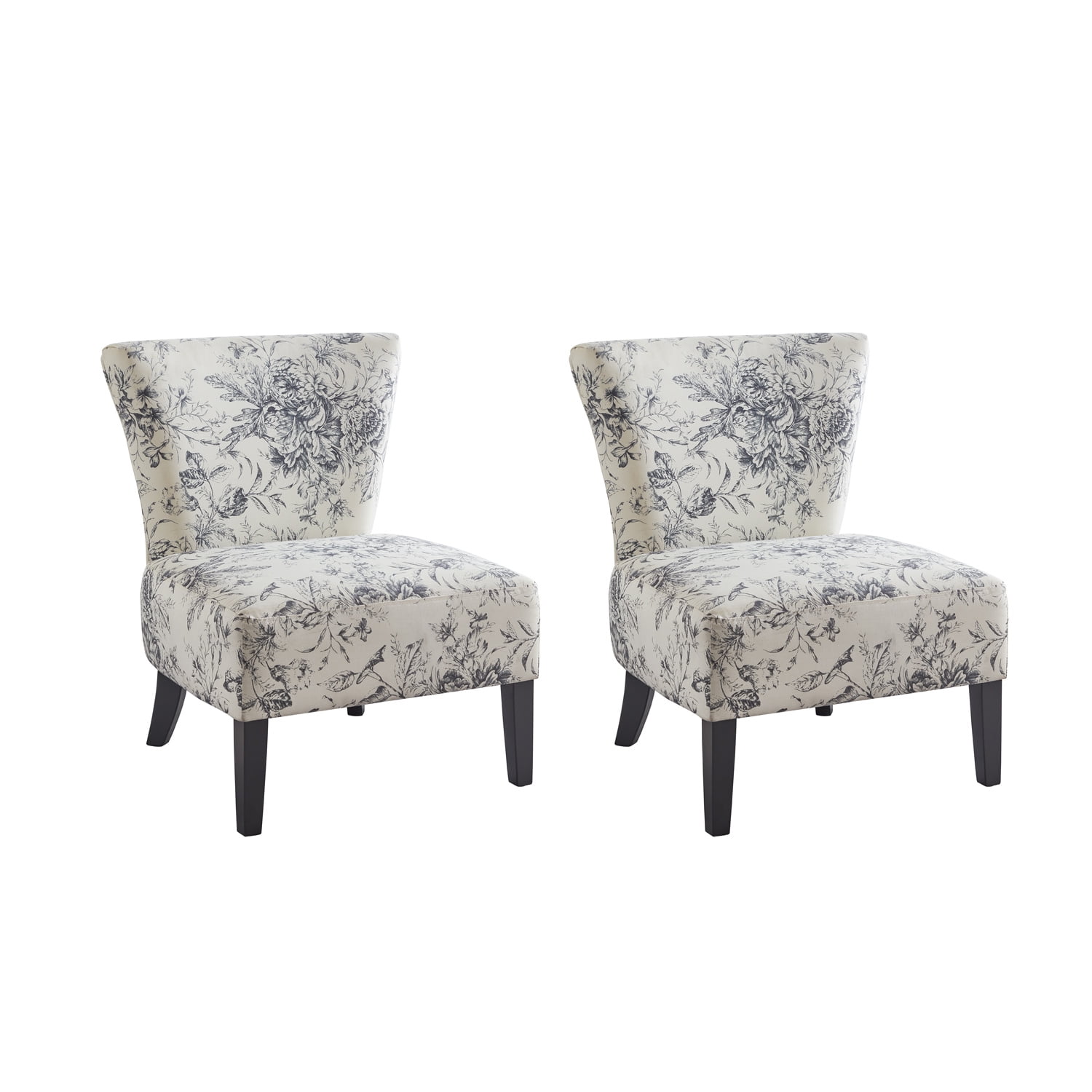 GEXPUSM Living Room Pair of Armless Accent Chairs, Contemporary Design ...