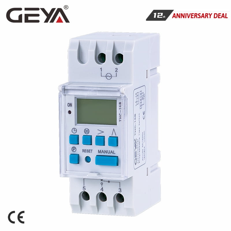GEYA THC Astronomical Timer Switch LCD Display 16A 20A 30A Latitude ...