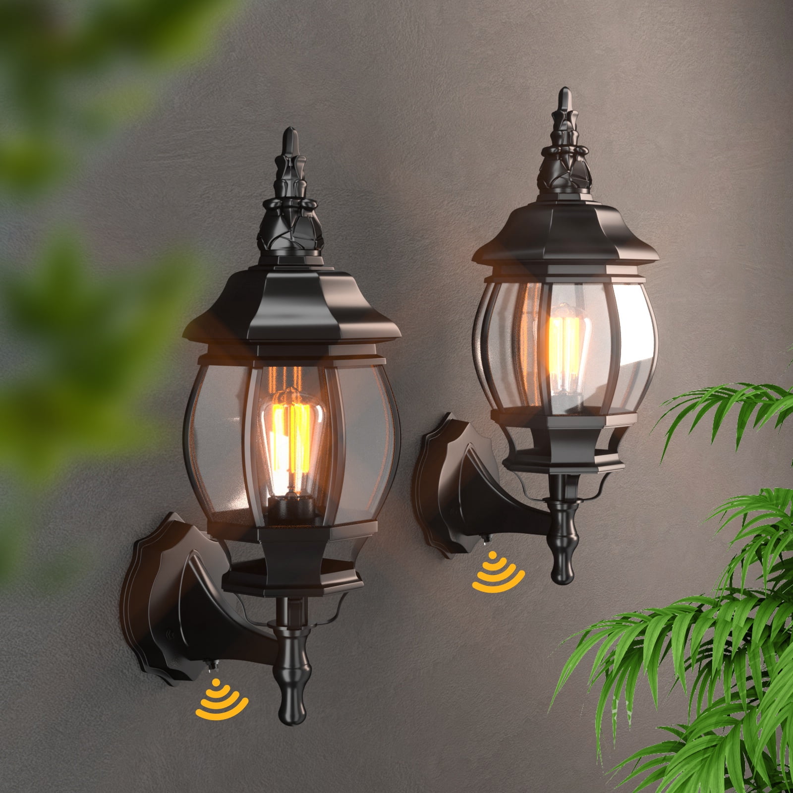 GEYANG Outdoor Garage Lights Wall Mount, Dusk to Dawn LED Outdoor ...