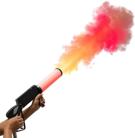 GEYOPMID Handheld Co2 Fog Machine Hand Held Smoke Machine 3 Light ...