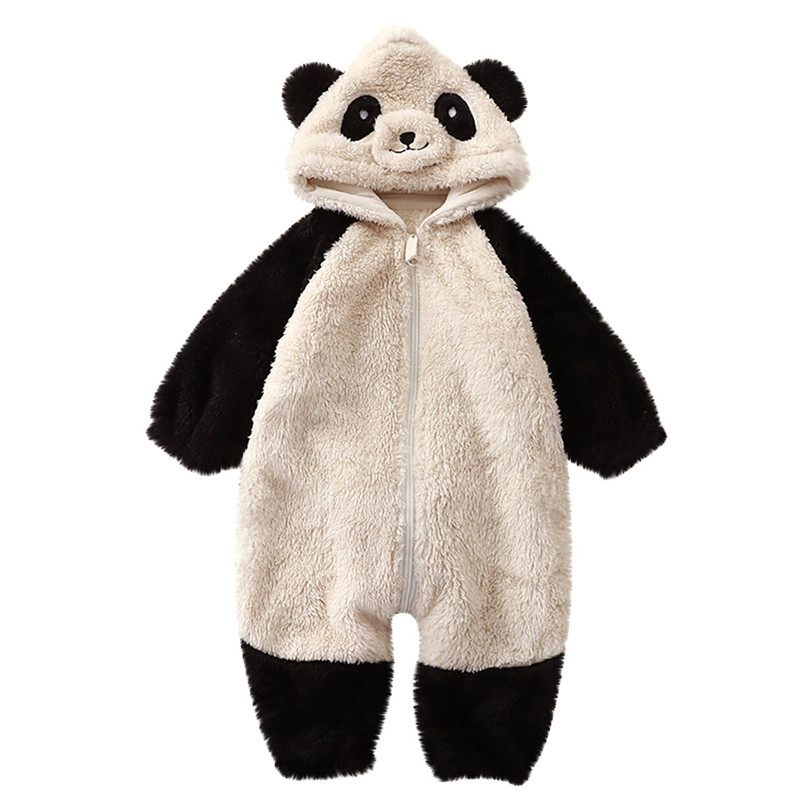 GEZHEN Baby Cartoon Bunny Panda Plush Onesie Cute Warm Clothes Small ...