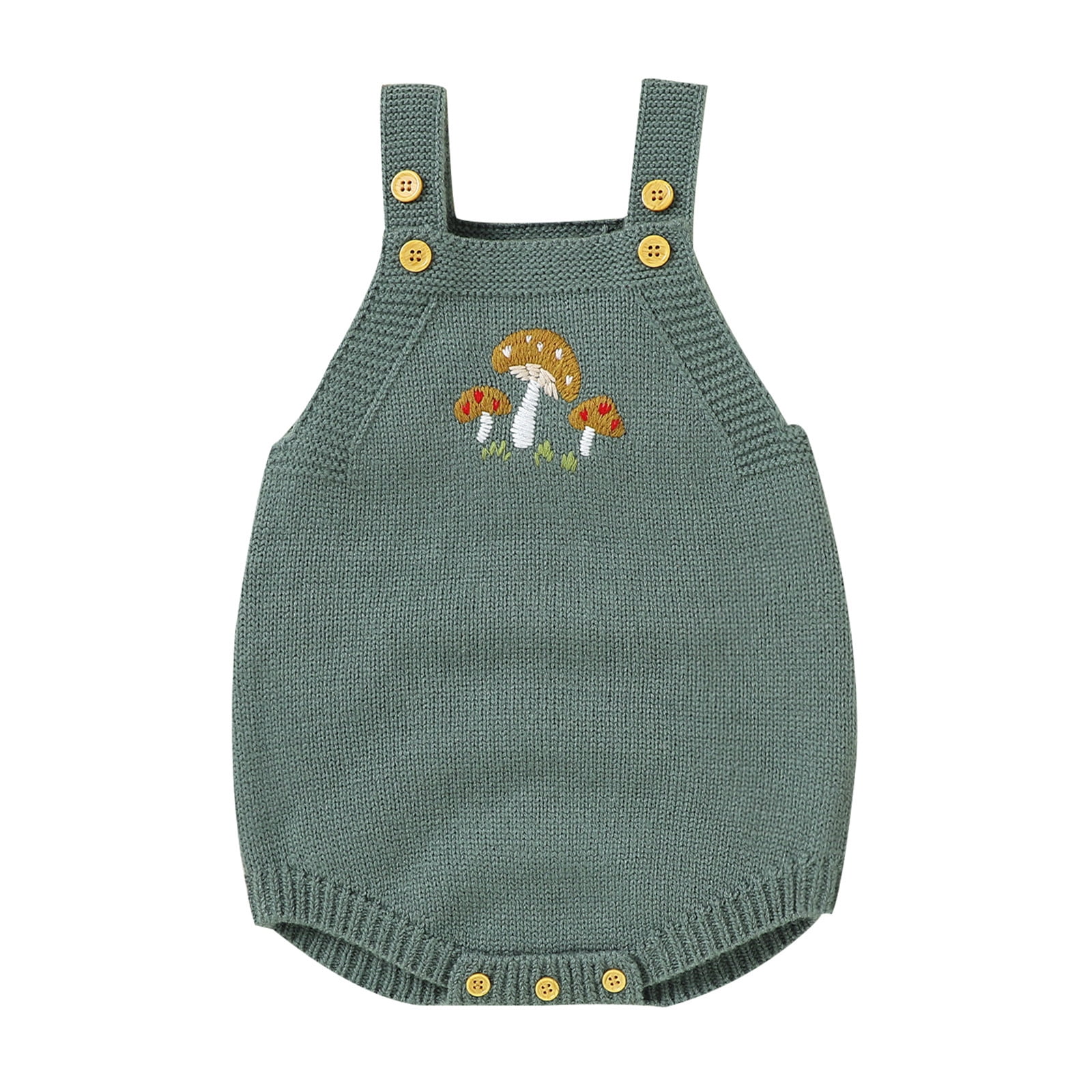 GEZHEN Baby Cute Mushroom Embroidered Baby Girl Knit Sling Romper Bag ...