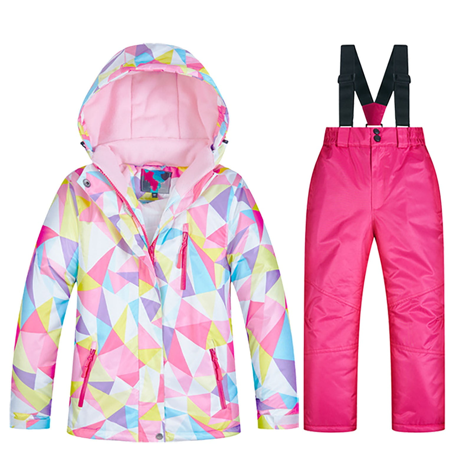 GEZHEN Boys Girls Ski Jacket Snow Jacket Pants Suits Windproof Winter ...