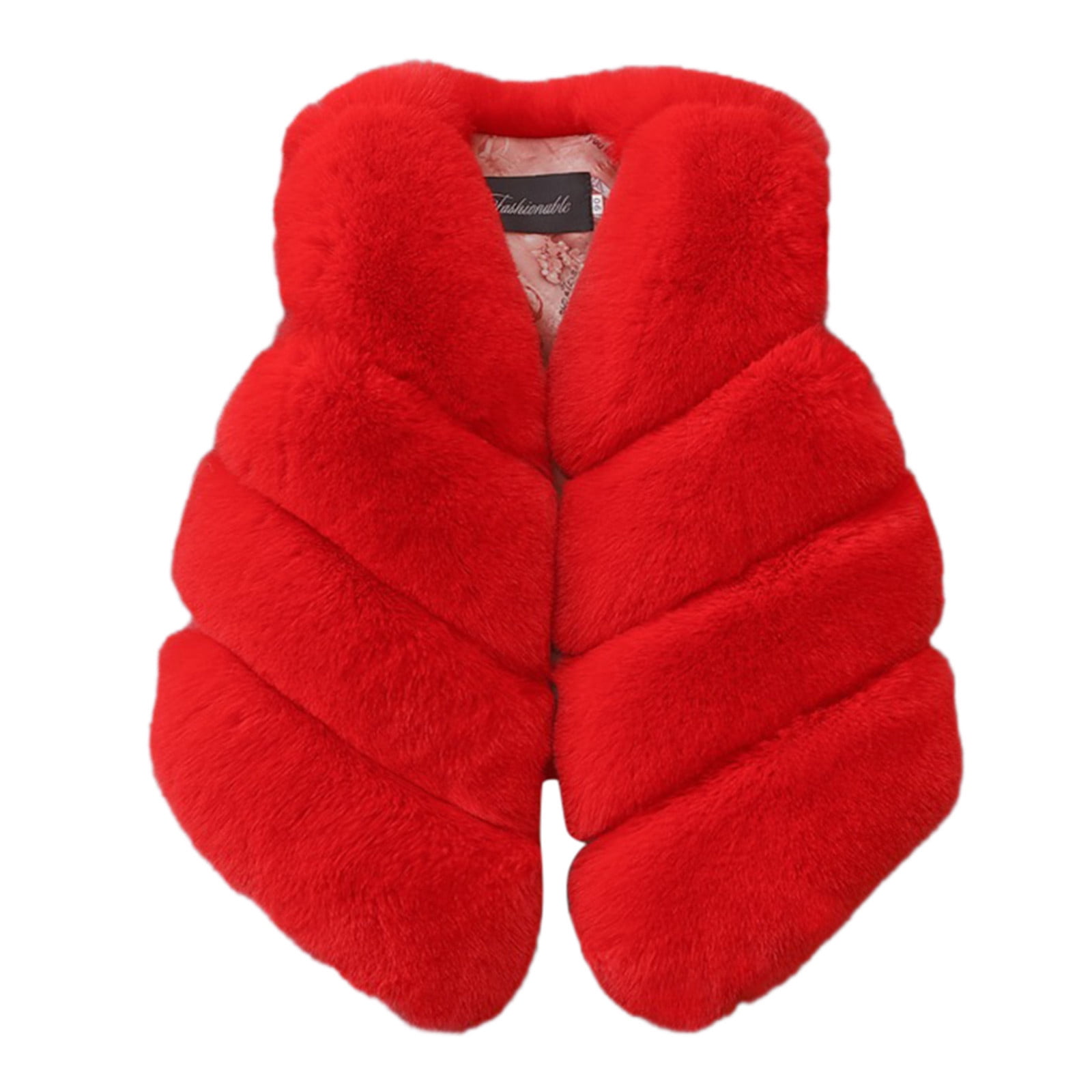 GEZHEN Children's Rabbit Fur Vest Girls Faux Fur Coat Female Kangshi Children's Fur Toddler Kids ...