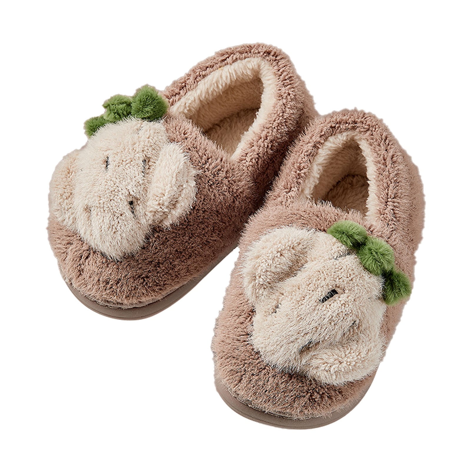 GEZHEN Cute Bedroom Cartoon Slipper for Kids Cotton Girls Boys Memory ...