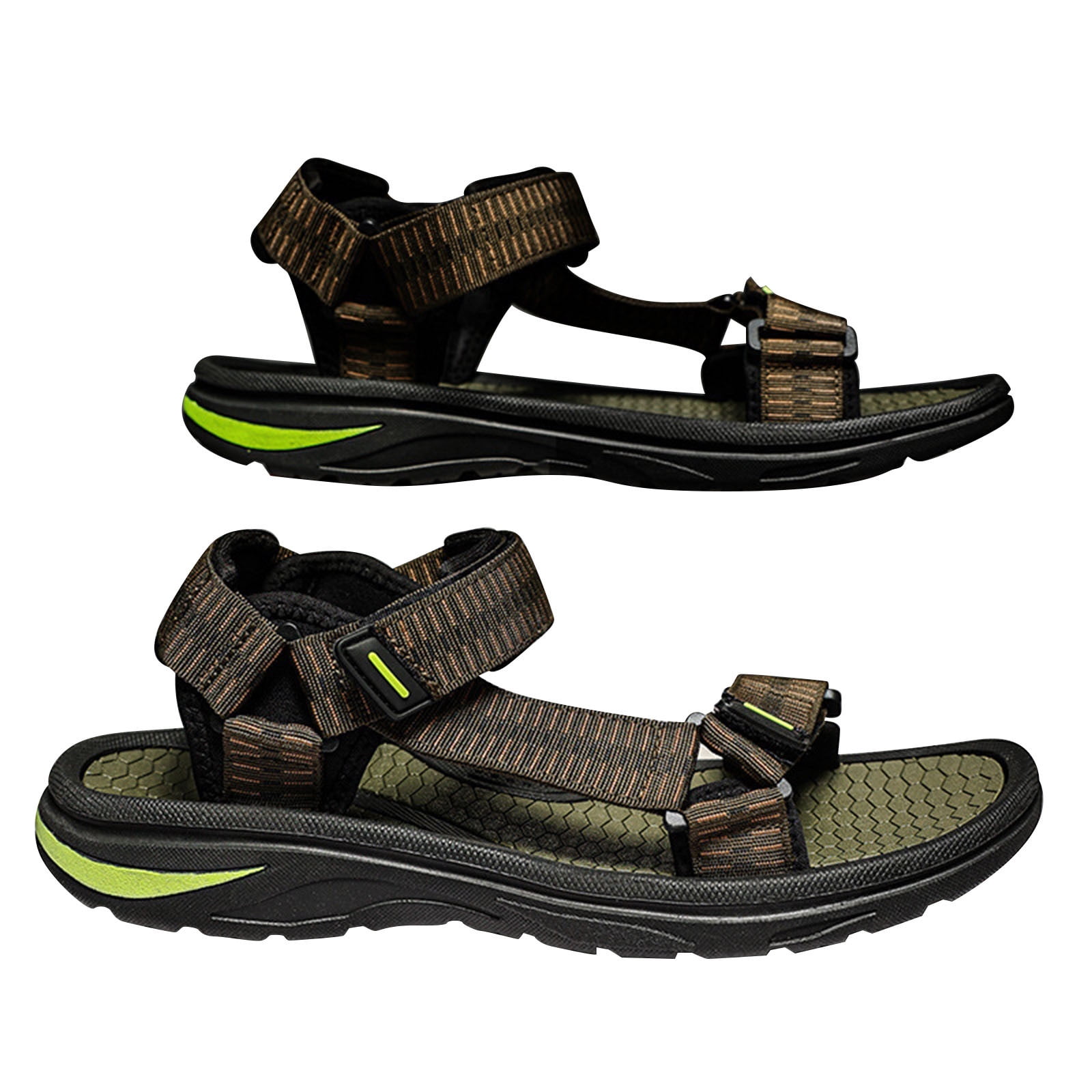 GEZHEN Men's Comfy Open-Toe Soft Soled Sandals Sandals Sports Summer ...