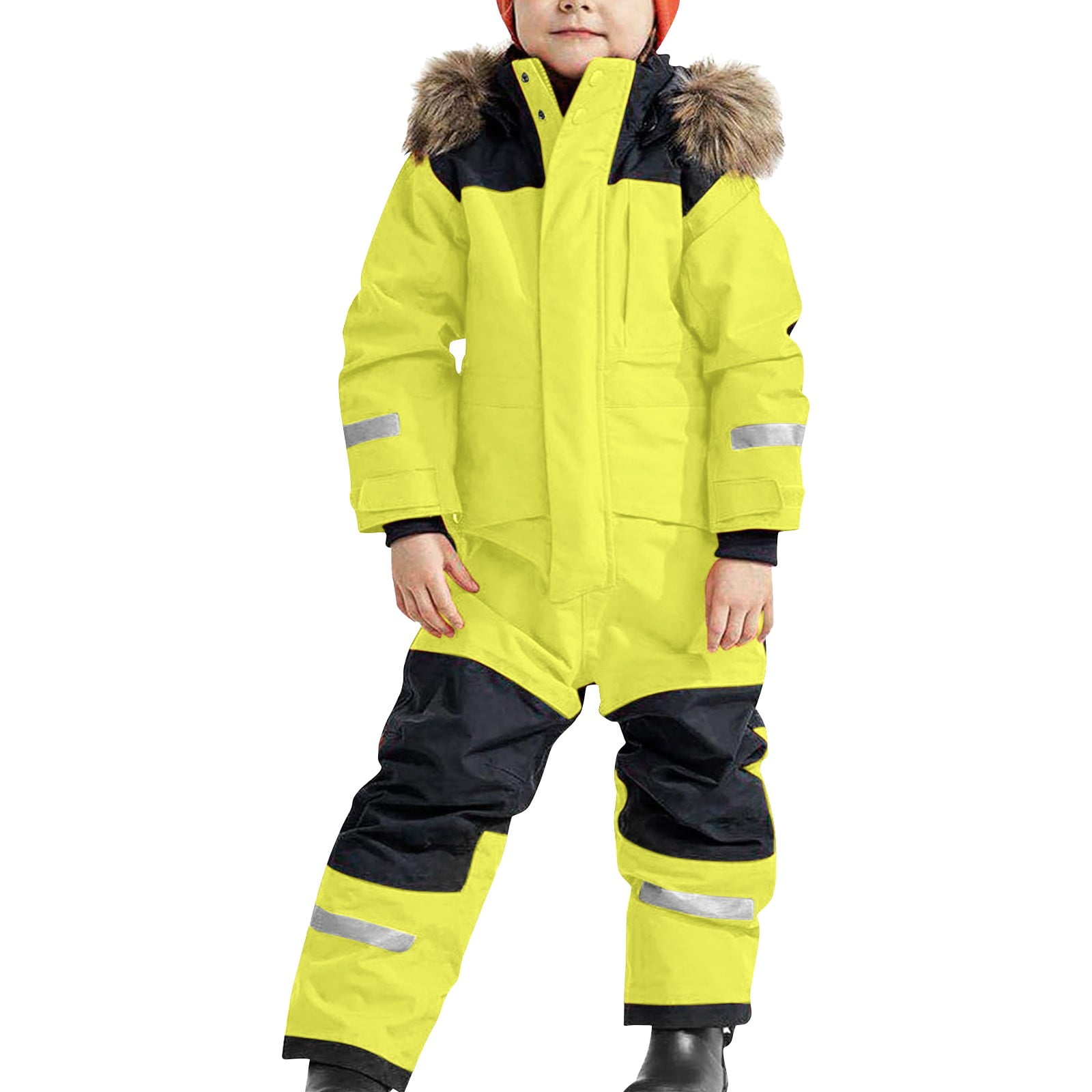 GEZHEN Snowsuit Children's Boys Ski Suit Thermal Ski Overall Winter Warm Snow Overall Windproof ...