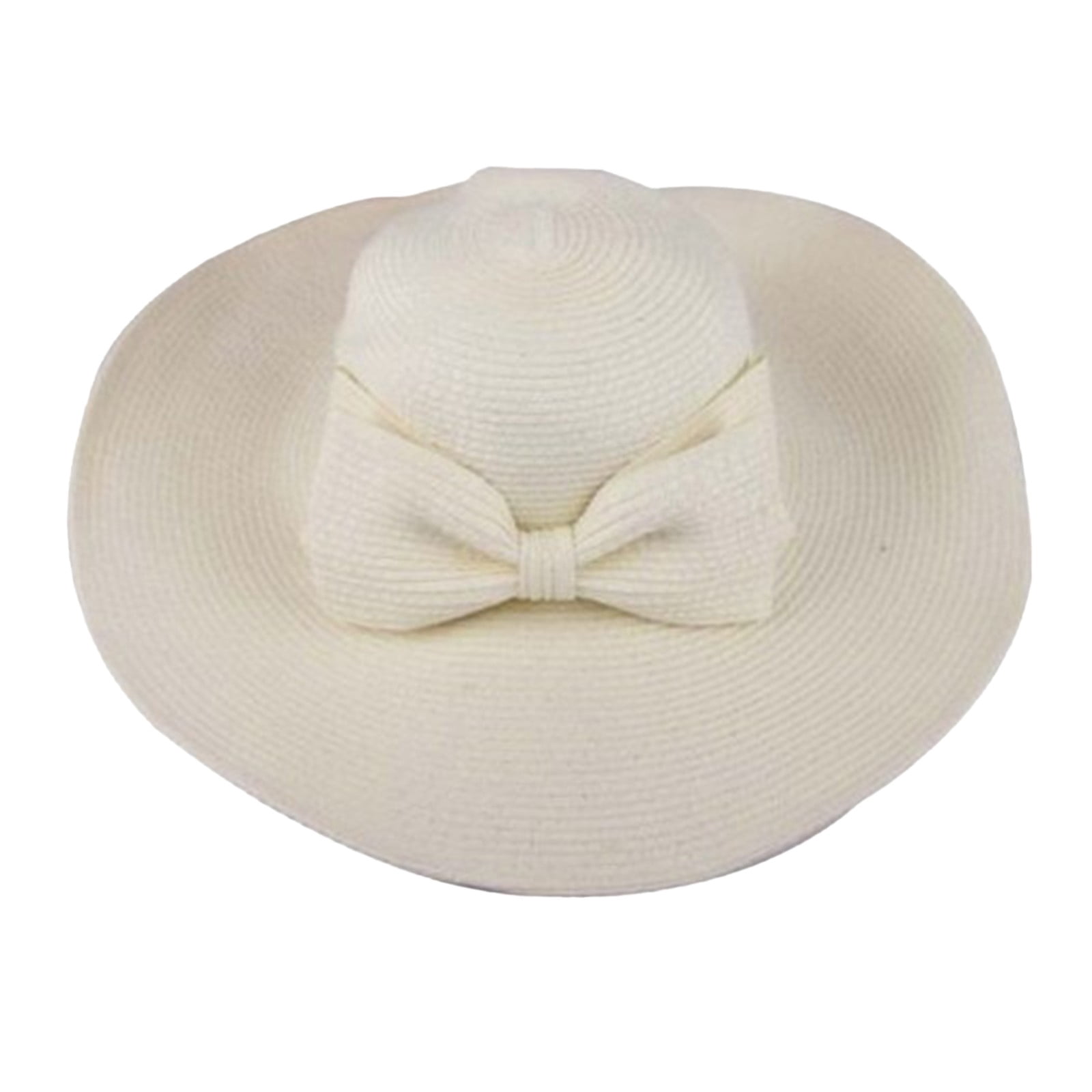GEZHEN Summer Fall Handmade Hollow Straw Hat Cowboy Hat With Curled ...