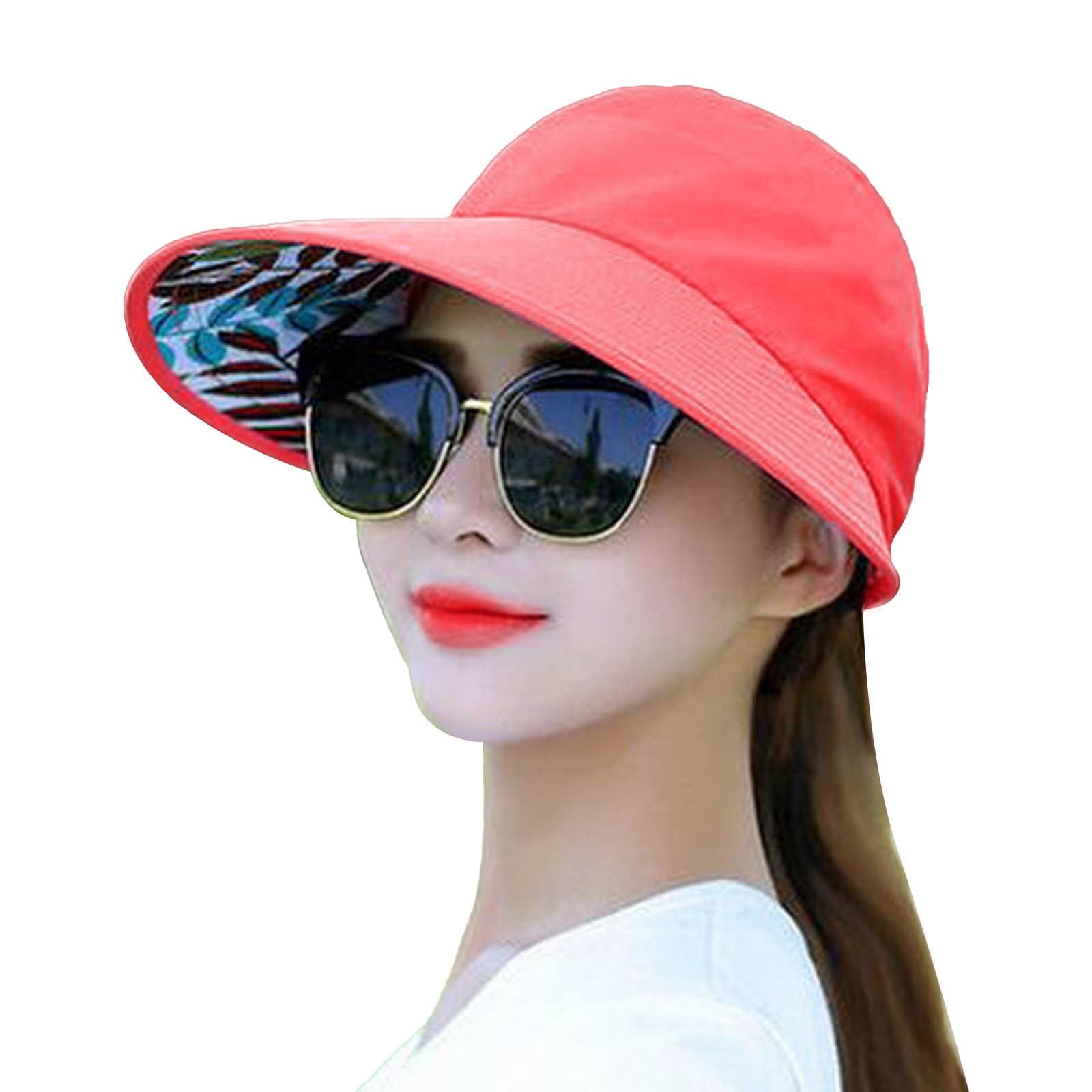 Gezhen Summer Fall Womens Fashion Top Line Large Edge Sunshade Hat