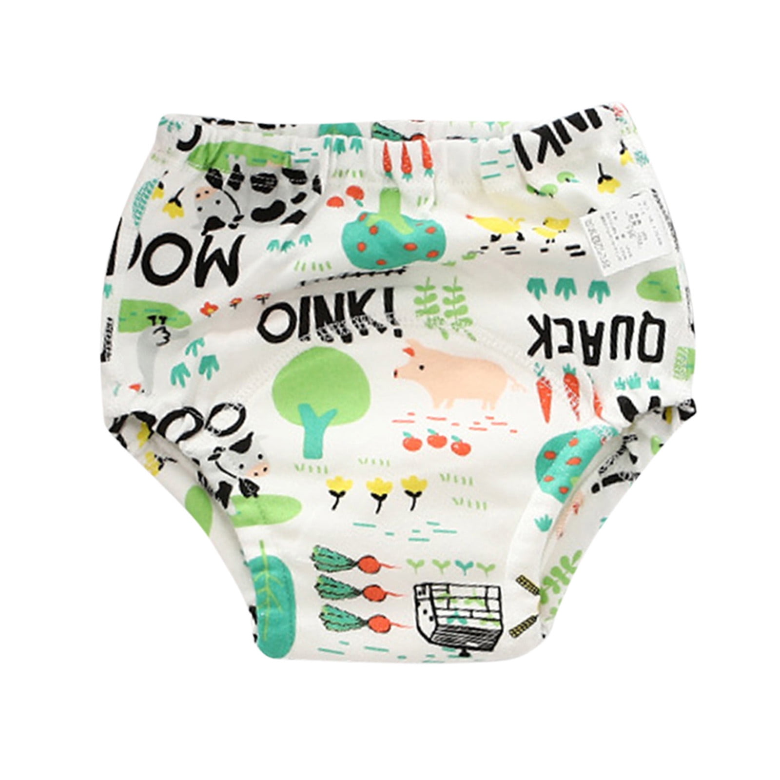 GEZHEN Unisex Cotton Reusable Potty Training Underwear Nappies Diapers ...
