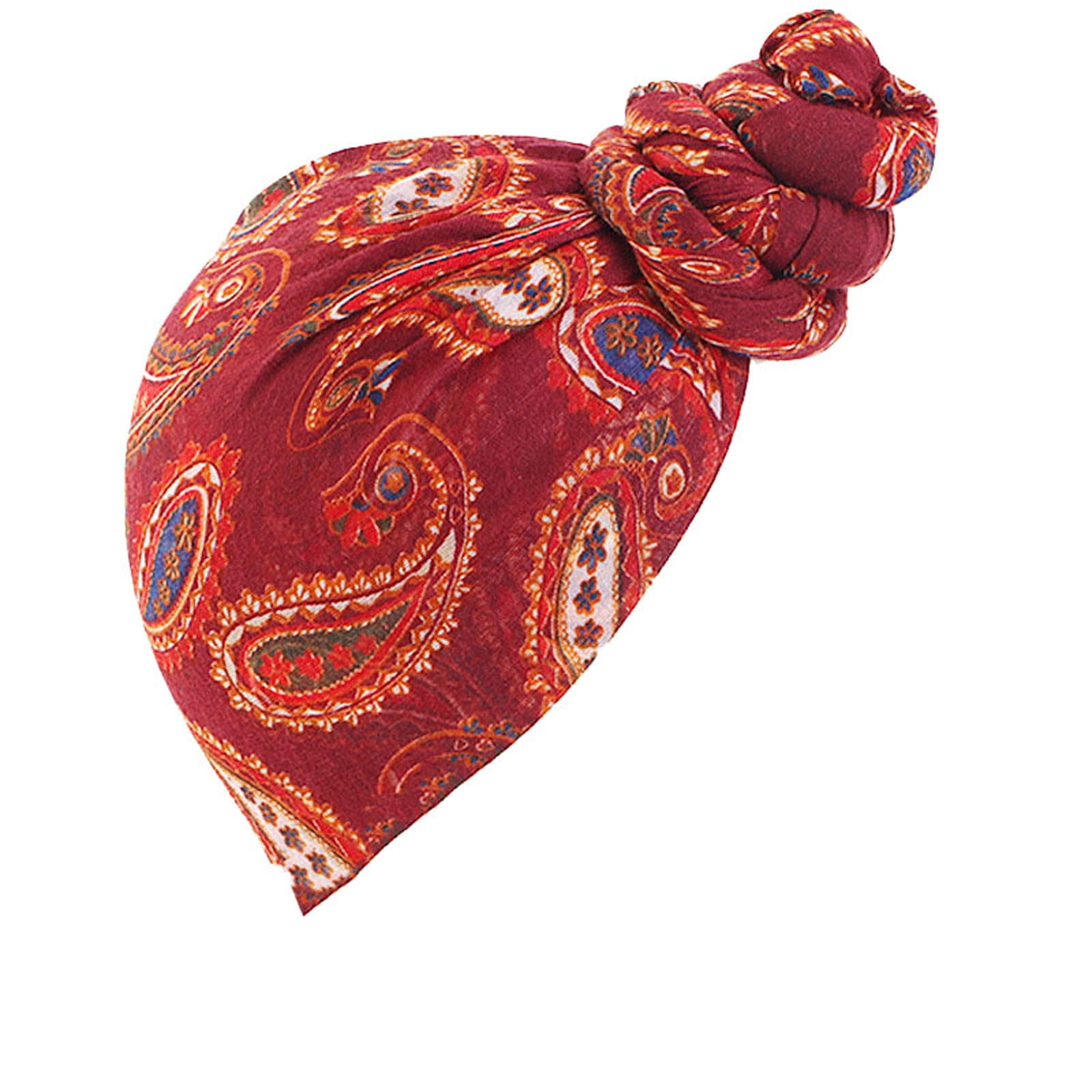 GEZHEN Women Stretch Turban African Headwraps Scarf Soft Hair Wraps ...