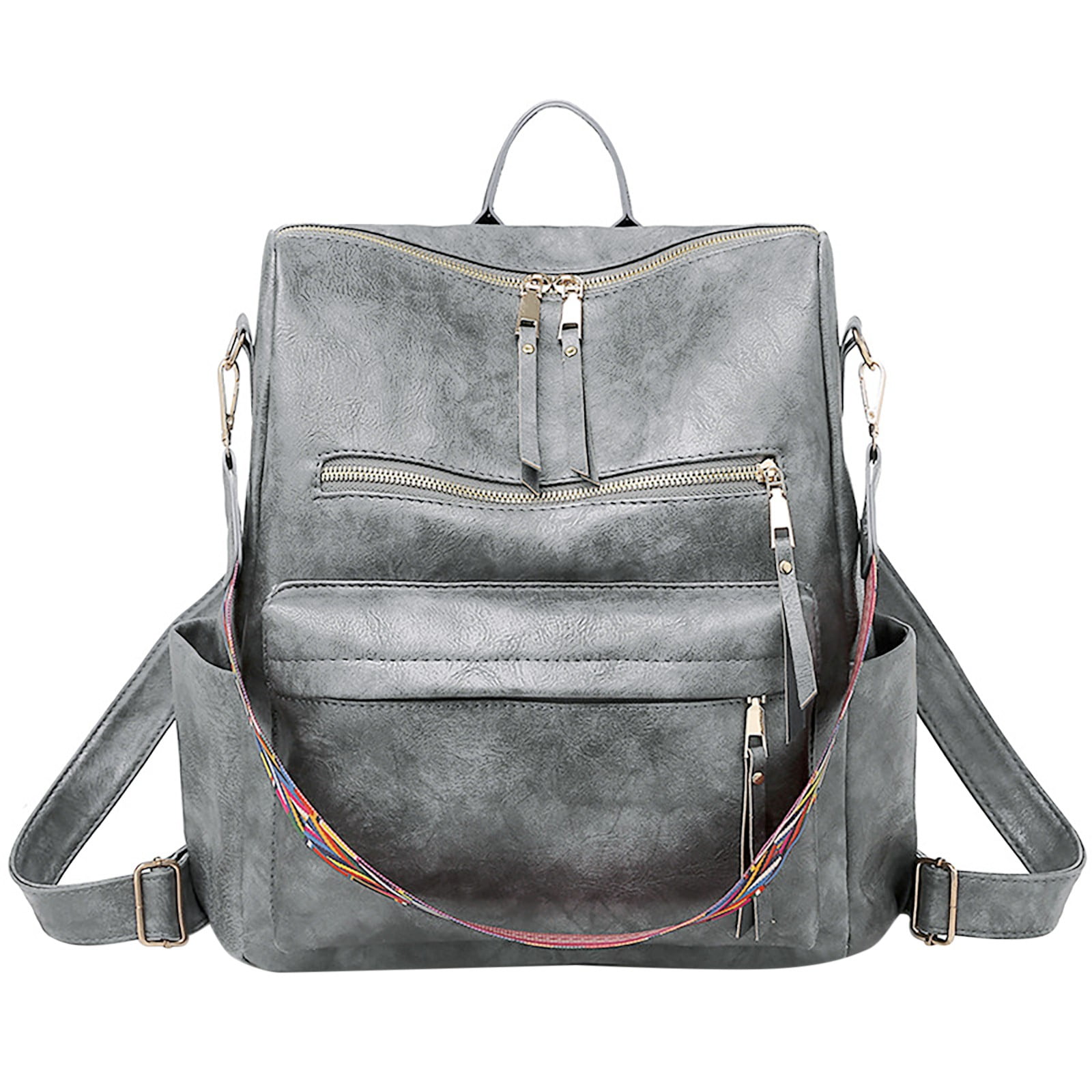 GEZHEN Women's Backpack Stylish Leather Backpack Wallet Women's Large ...