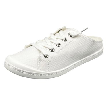 Obtaom Women’s Canvas Sneakers Fashion Lace Up Canvas Shoes,Low Top ...