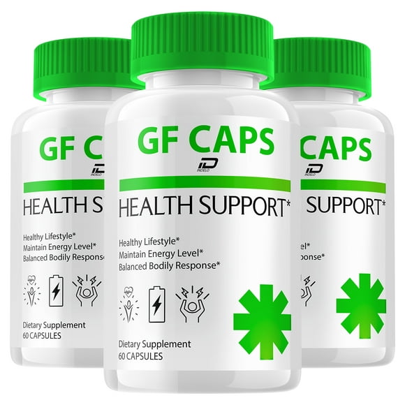 GF Caps Capsules GFCaps, All Natural Glycogen Support, 3 Pack, 180 ...