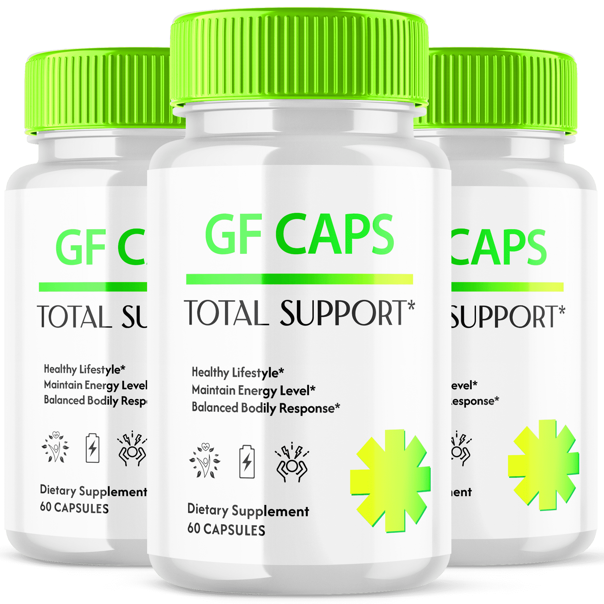 GF Caps Total Support Pills Healthy Lifestyle GFCaps Supplement 180 ...