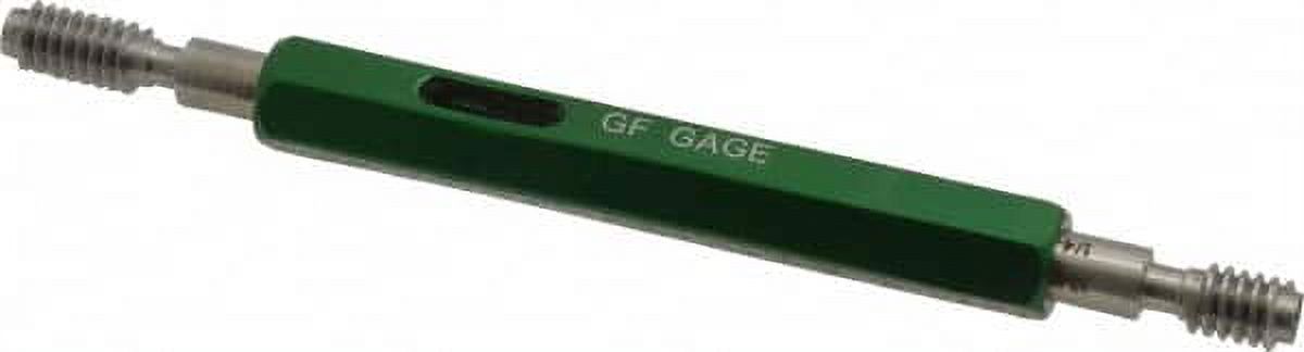 GF Gage 1/4-20, Class 3B, Double End Plug Thread Go/No Go Gage Hardened Tool Steel, Size 1 ...