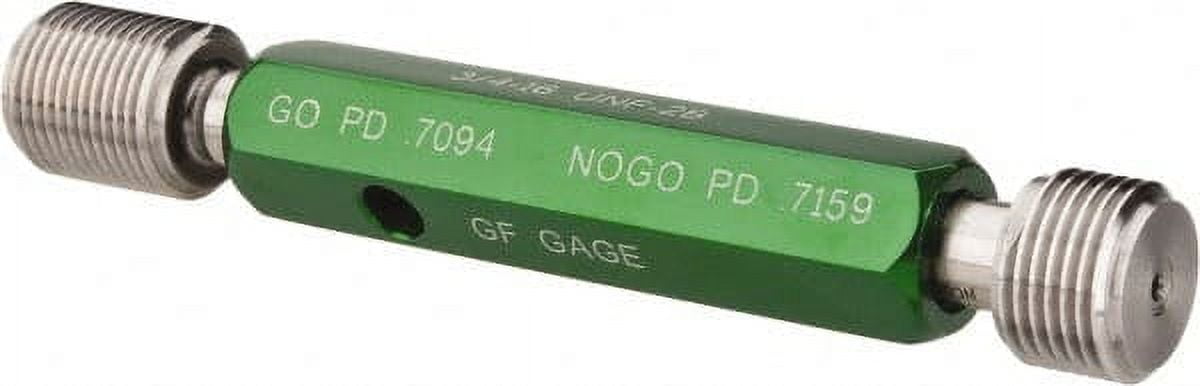 GF Gage 3/4-16, Class 2B, Double End Plug Thread Go/No Go Gage Hardened ...