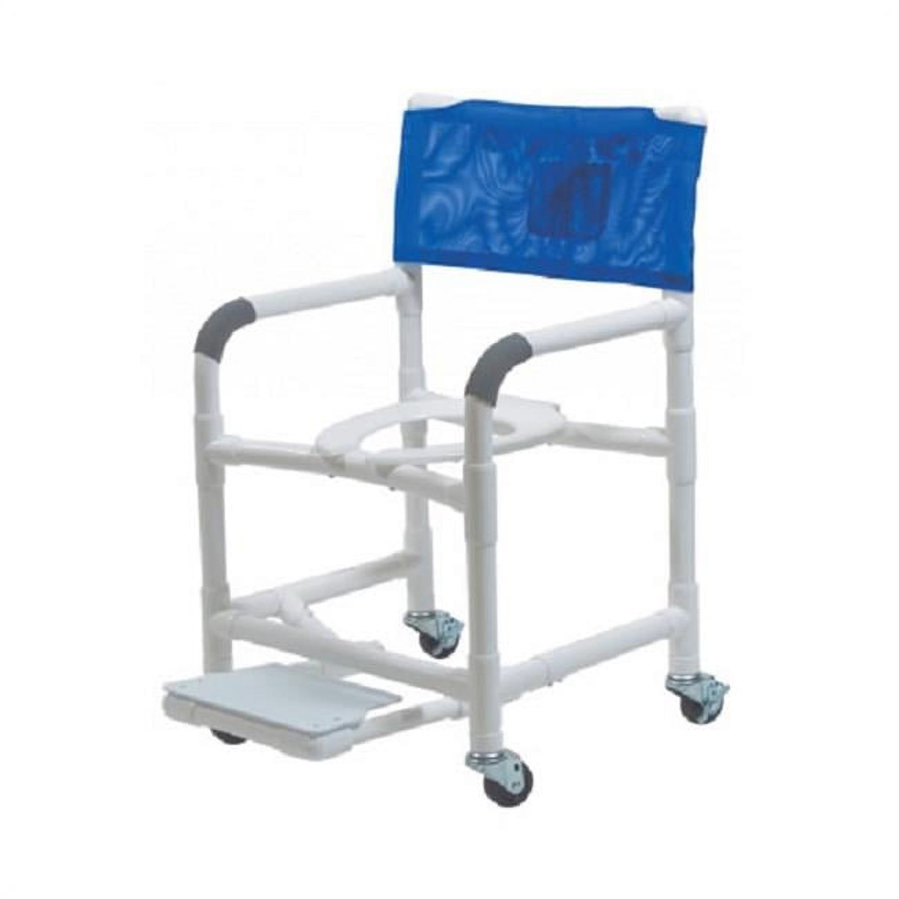 GF Health Products 89180 18 in. PVC Shower Commode Chair - Walmart.com