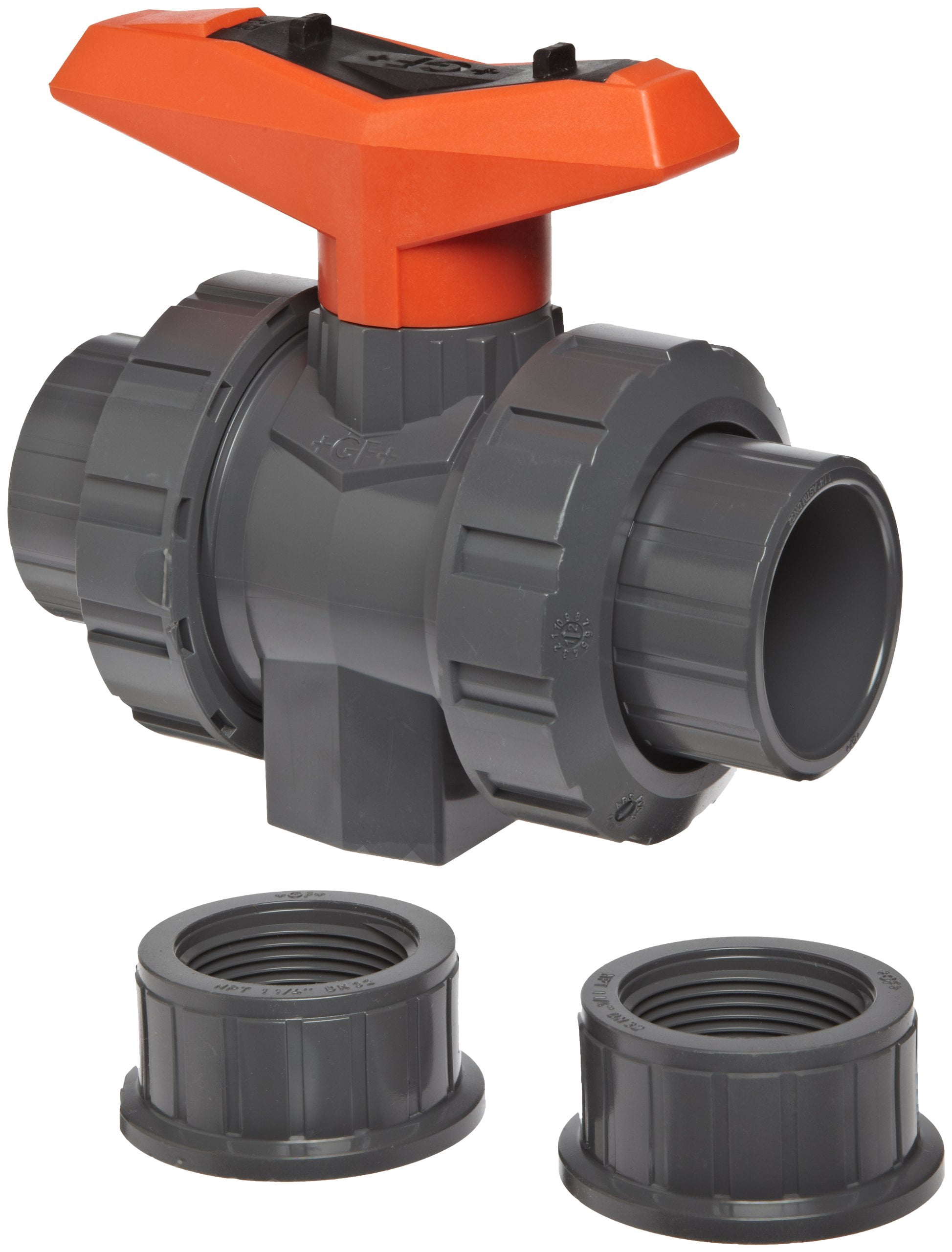 GF Piping Systems - 161375005 PVC True Union Ball Valve with Full Port ...