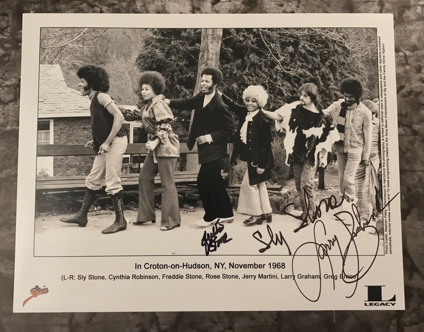 GFA Larry Freddie & Sly * SLY AND THE FAMILY STONE * Signed 11x14 Photo ...