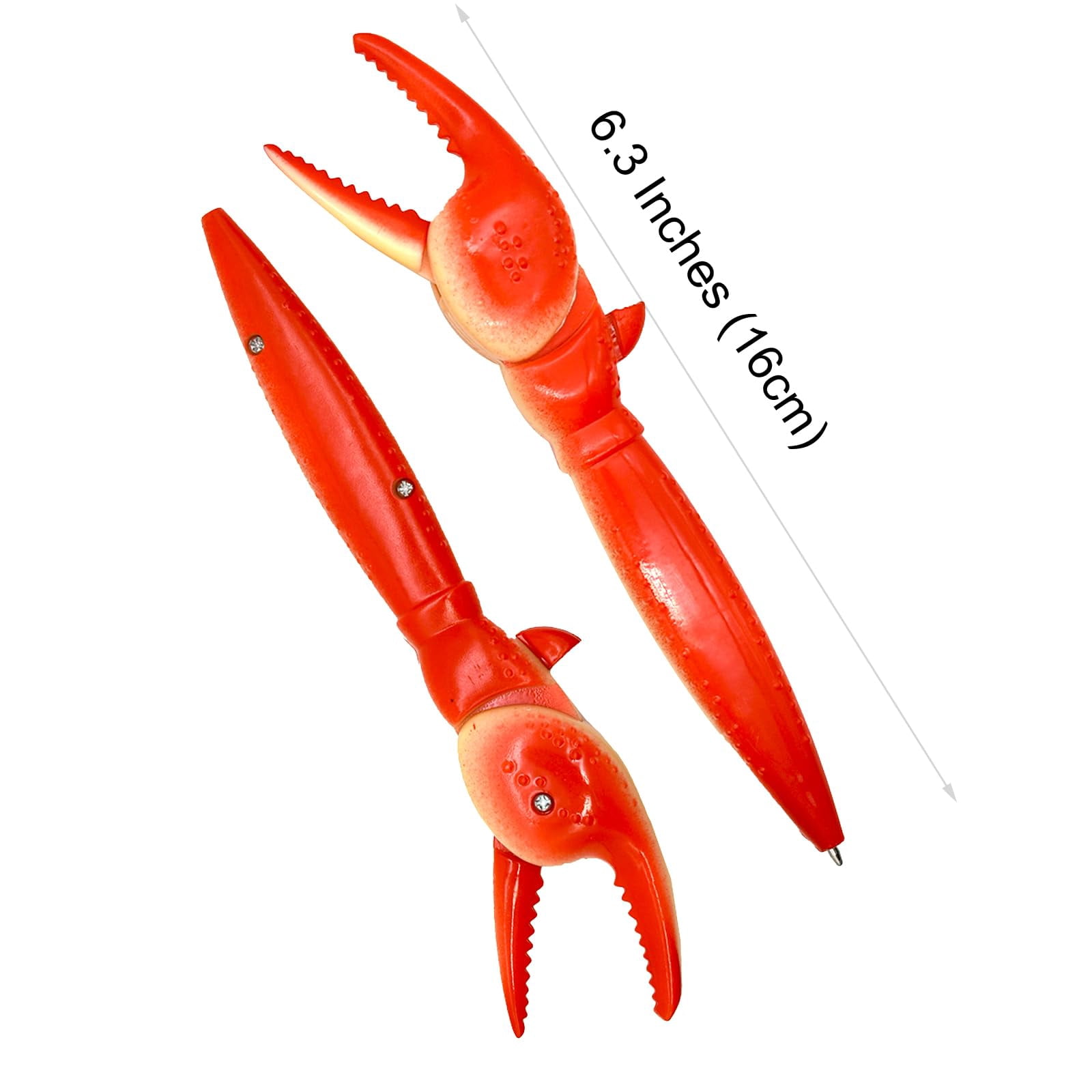 GFCAS-6 Pcs Fun Crab Claw Ballpoint Pens Black Ink Writing Tools ...