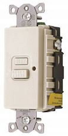 GFCI FACELESS LED RECEPTACLE 20 AMP 125 VOLT ALMOND per 3 Each ...